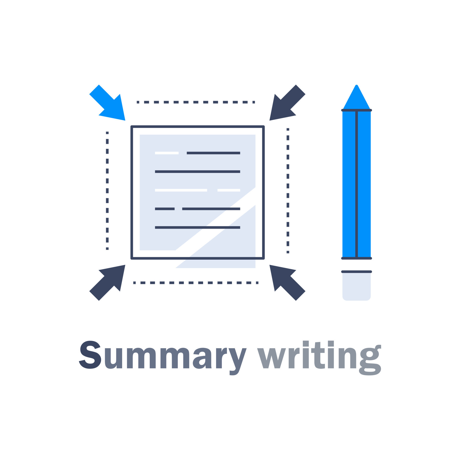 Summary Writing Clipart
