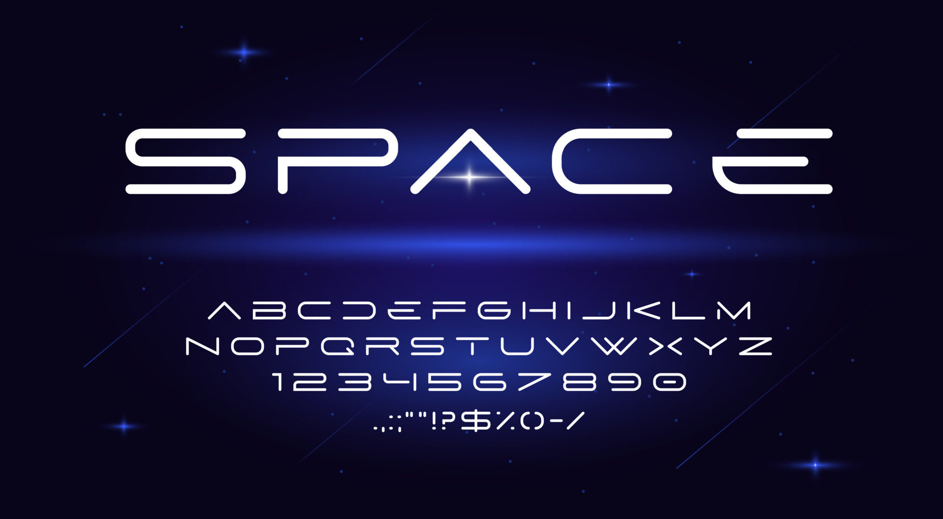 Space font, futuristic typeface, galaxy type 22319721 Vector Art at ...