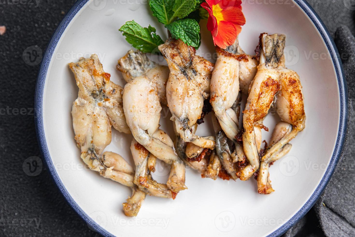 frog legs fried meat cuisine french food meal food snack on the table copy space food background ...