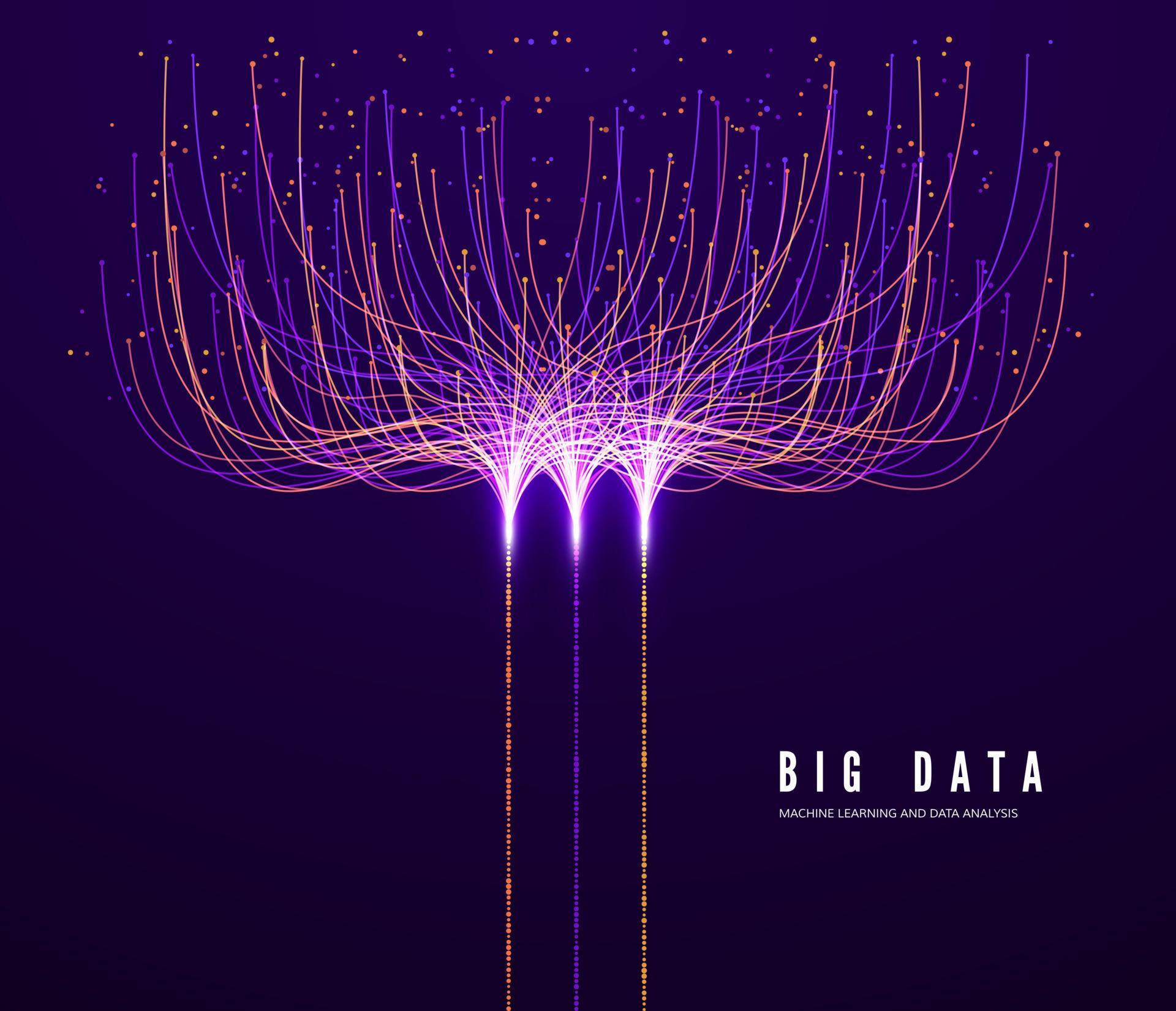 Big Data Concept. Machine Learning and Data Analysis. Digital ...