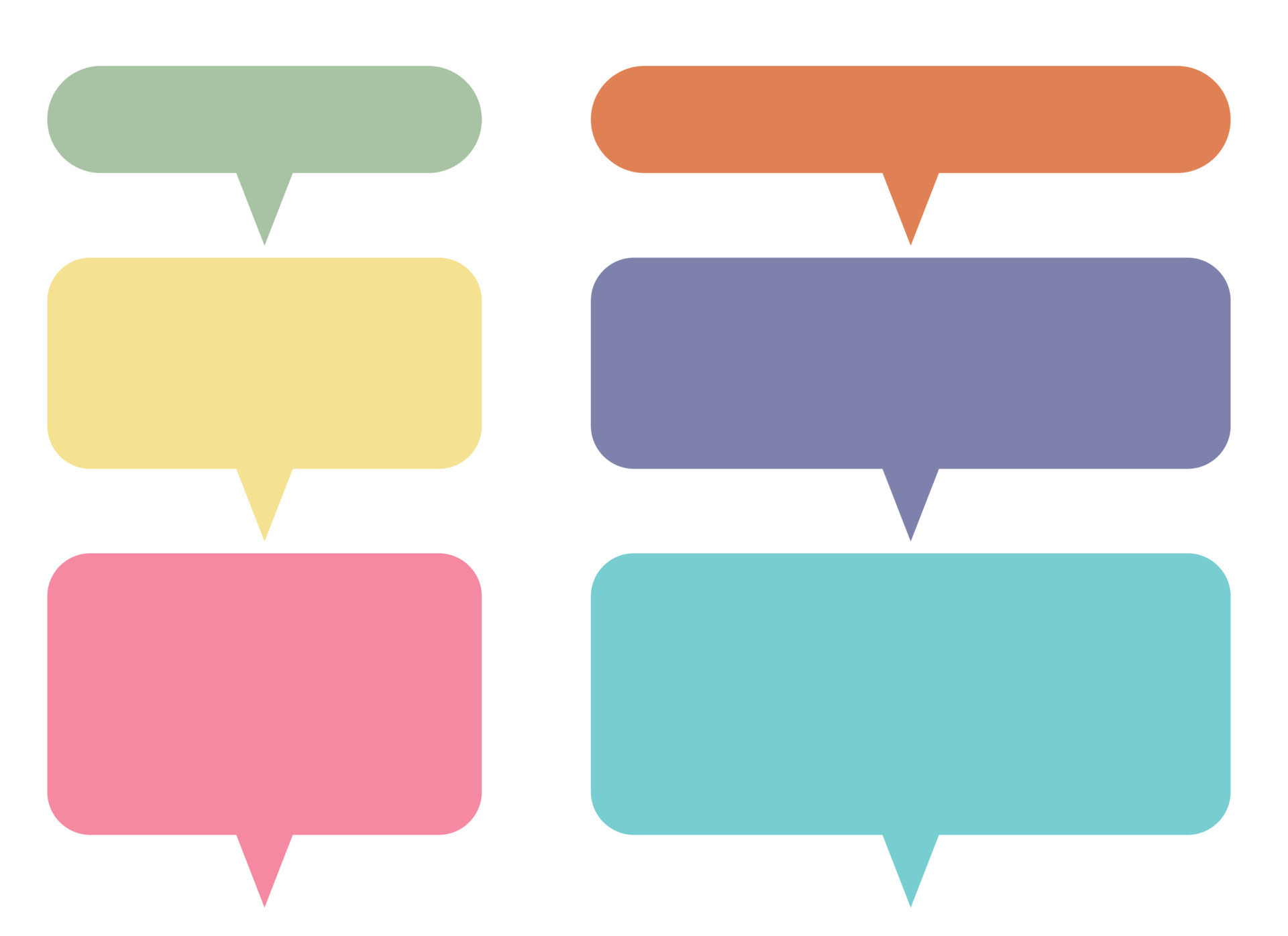 Speech Bubble Set Vector Illustration Isolated On White 22326082 Vector Art At Vecteezy