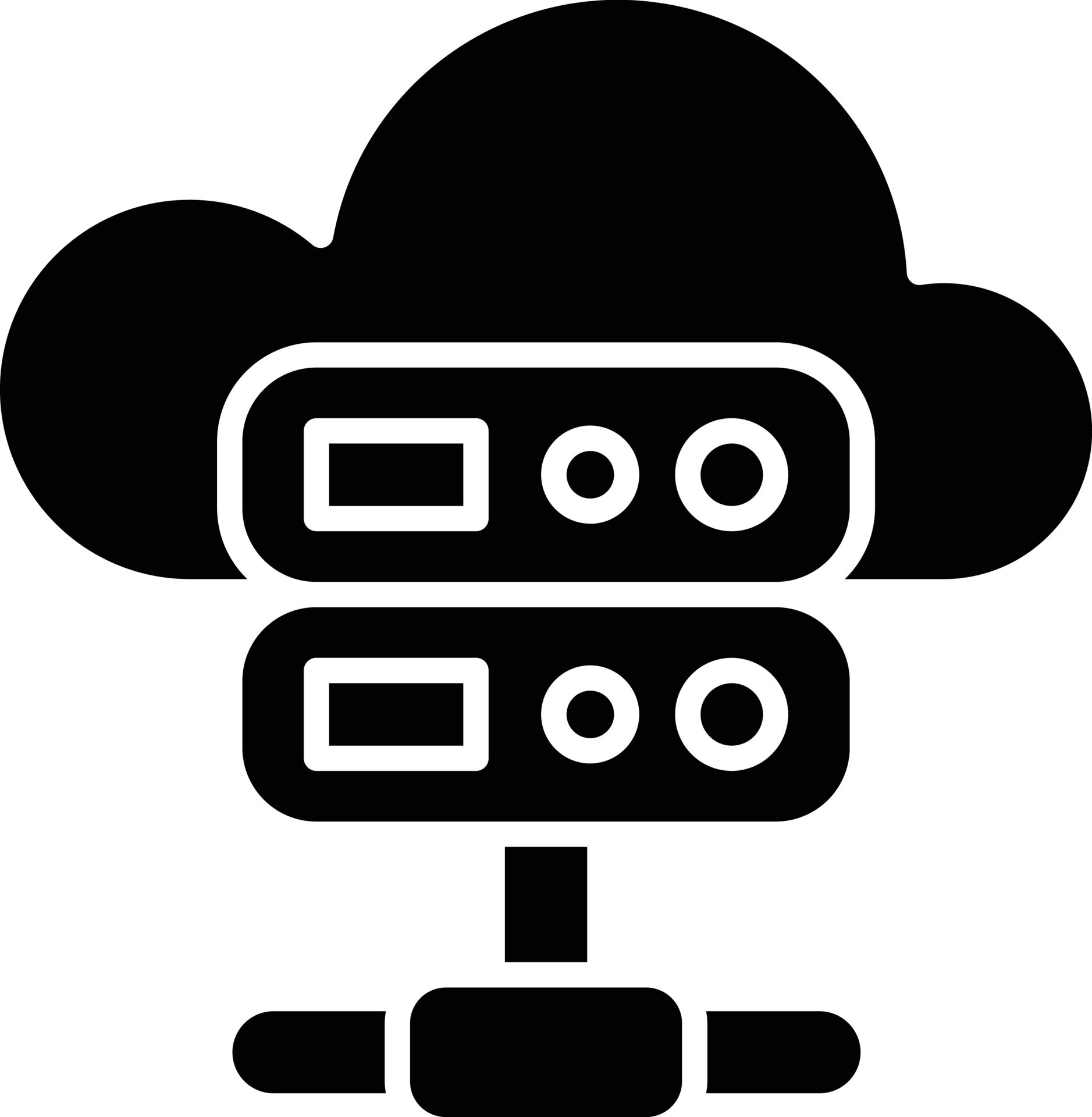 Vector Design Cloud Server Icon Style 22329122 Vector Art At Vecteezy