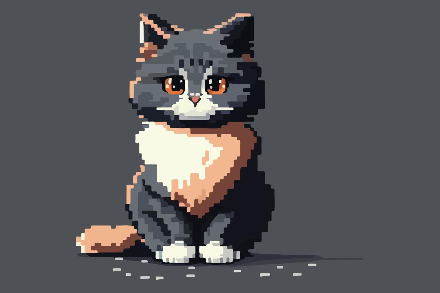 Cat Pixel Vector Illustration 22329278 Vector Art At Vecteezy