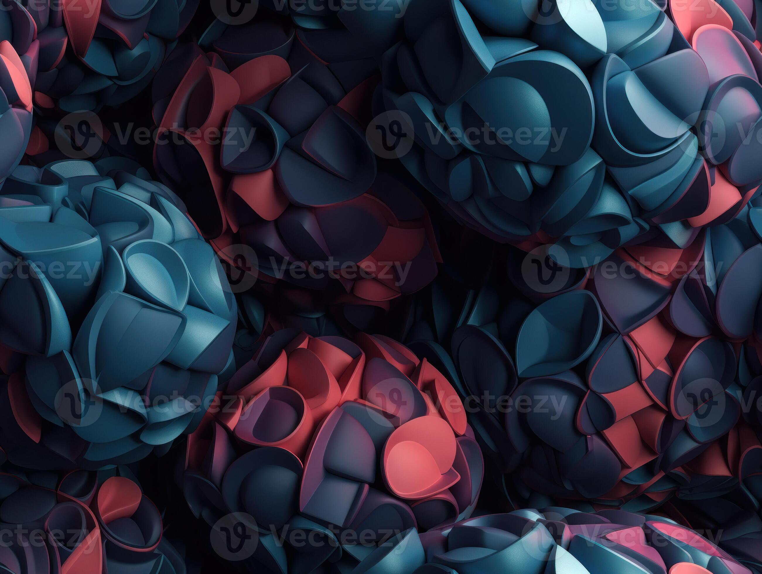 Dark Abstract Geometric Grid Pattern Seamless Background Created With