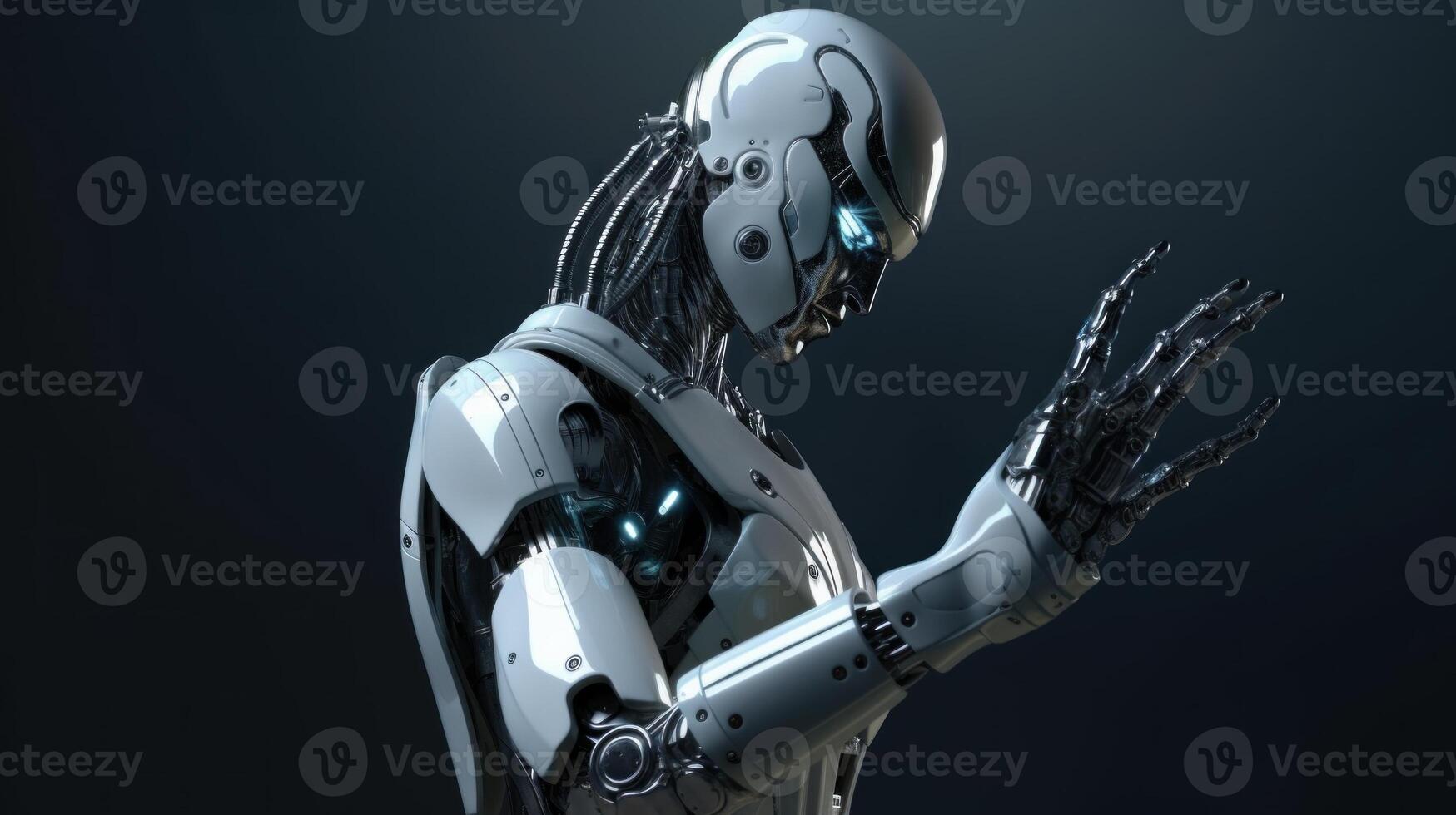 The Next Generation Cyborg Android. 22335408 Stock Photo at Vecteezy