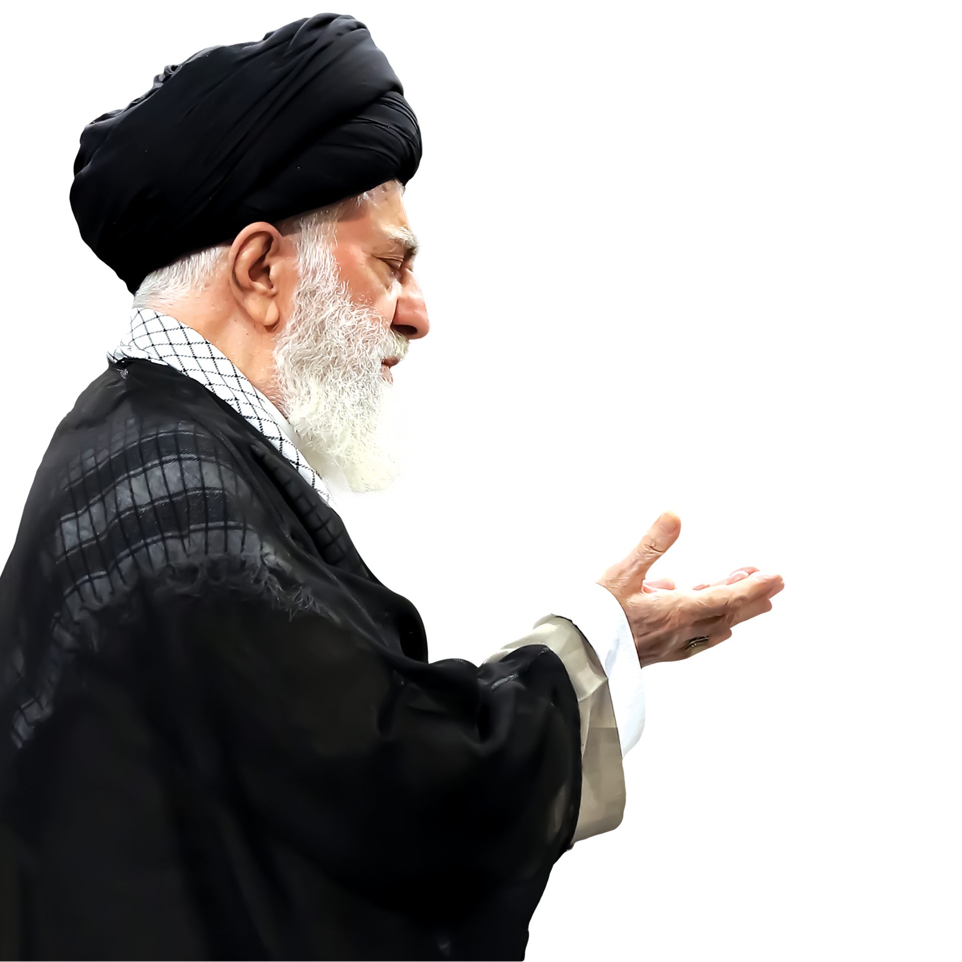Irans Supreme Leader Ayatollah Khamenei Praying 22335642 Png