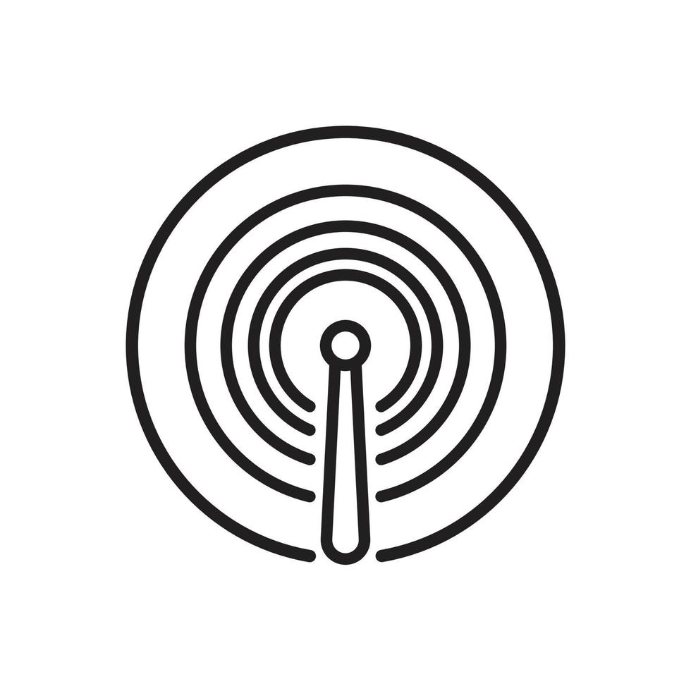 Editable Icon Of Wi Fi Signal Vector Illustration Isolated On White