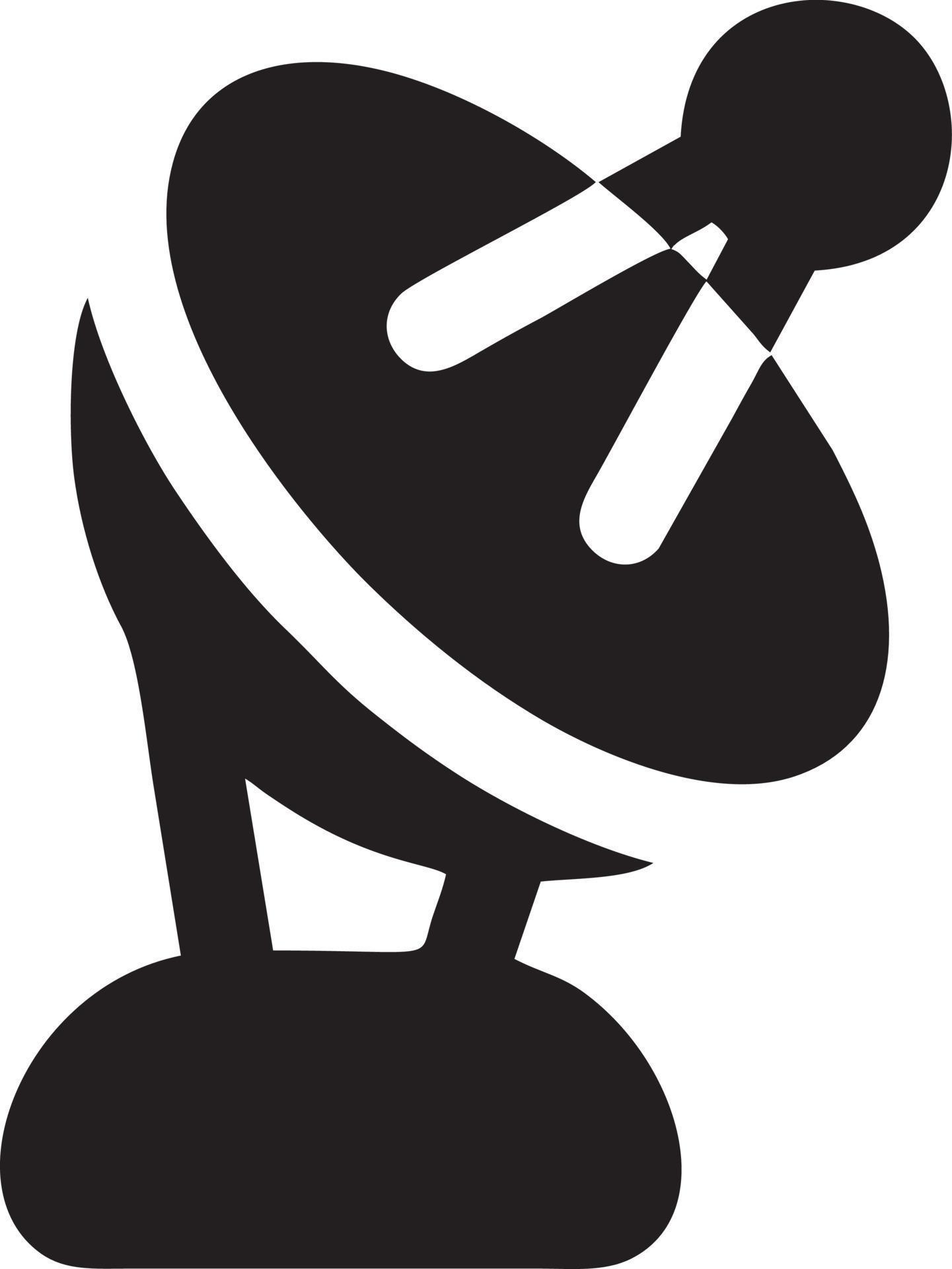 Signal Communication Information Connection Wireless Icon Symbol Vector Image Illustration Of