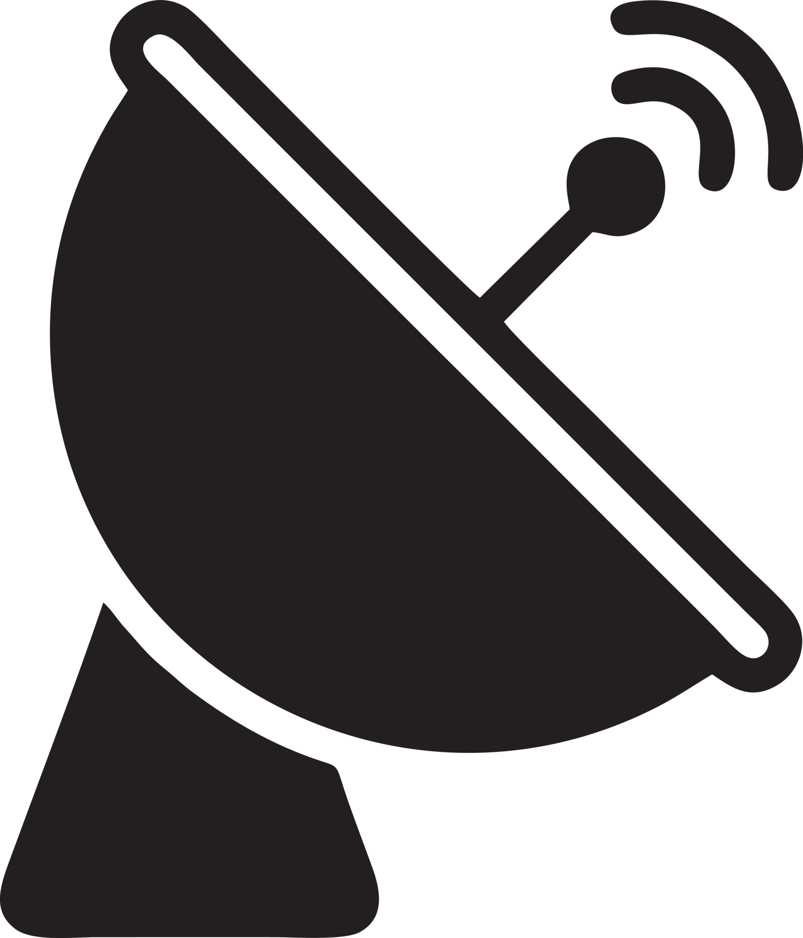 Signal Communication Information Connection Wireless Icon Symbol Vector Image Illustration Of