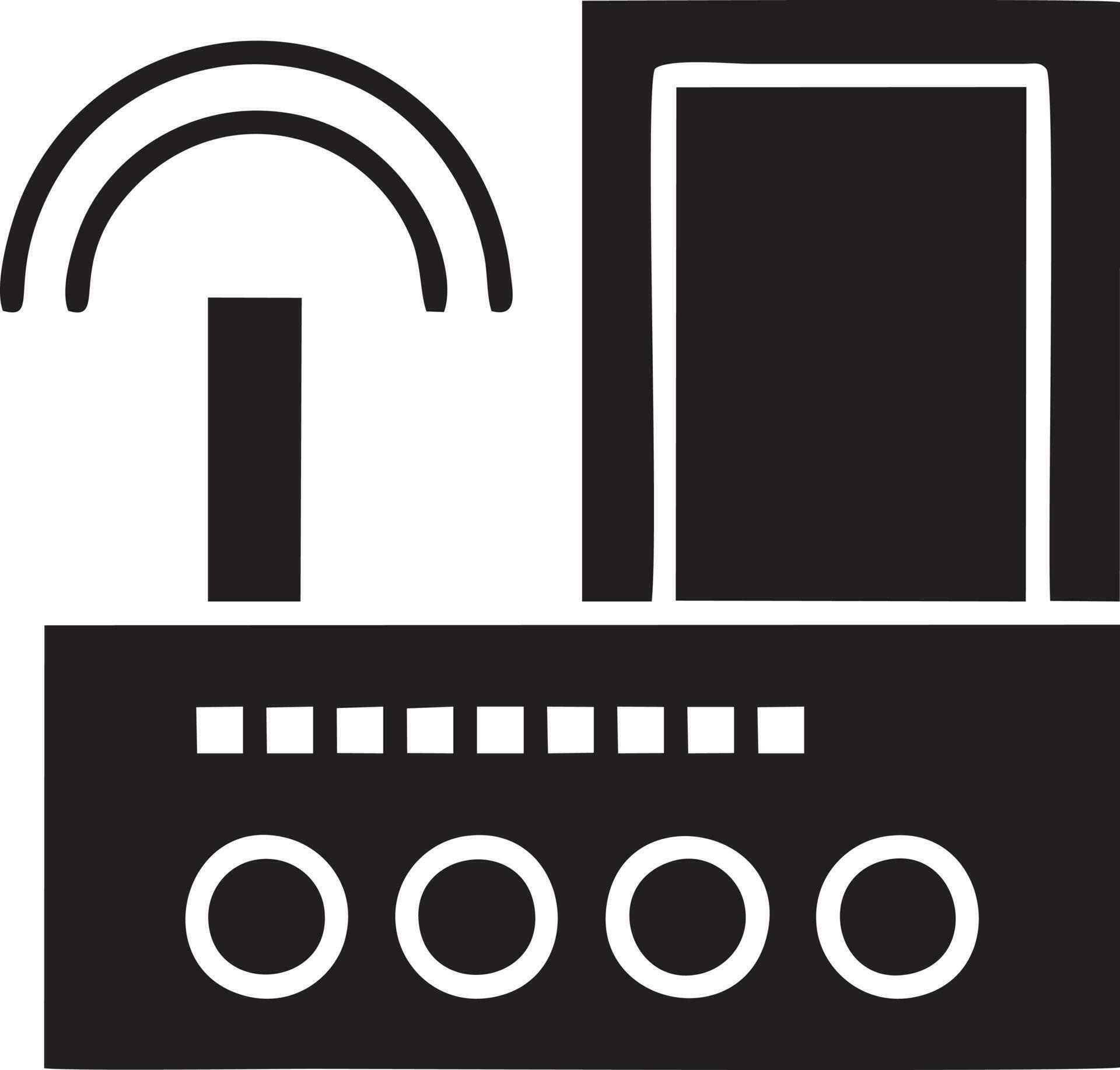 Signal Communication Information Connection Wireless Icon Symbol Vector Image Illustration Of