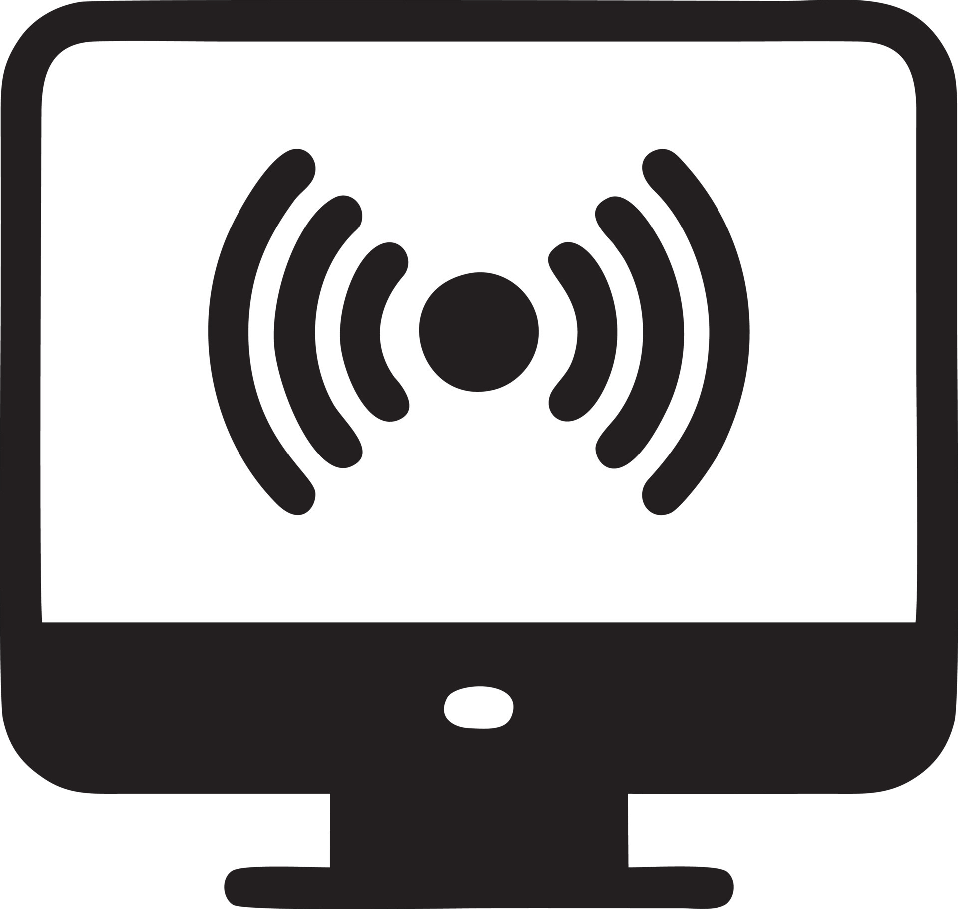 Signal Communication Information Connection Wireless Icon Symbol Vector Image Illustration Of