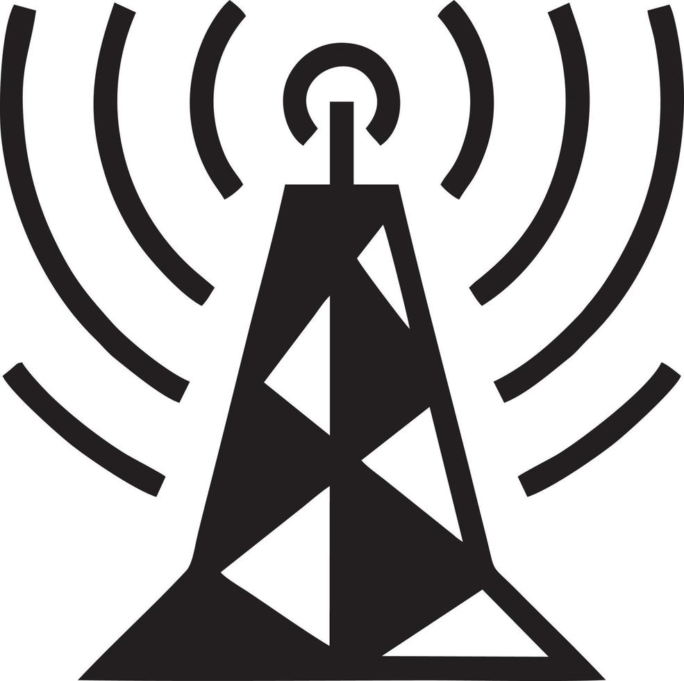 Signal Communication Information Connection Wireless Icon Symbol Vector
