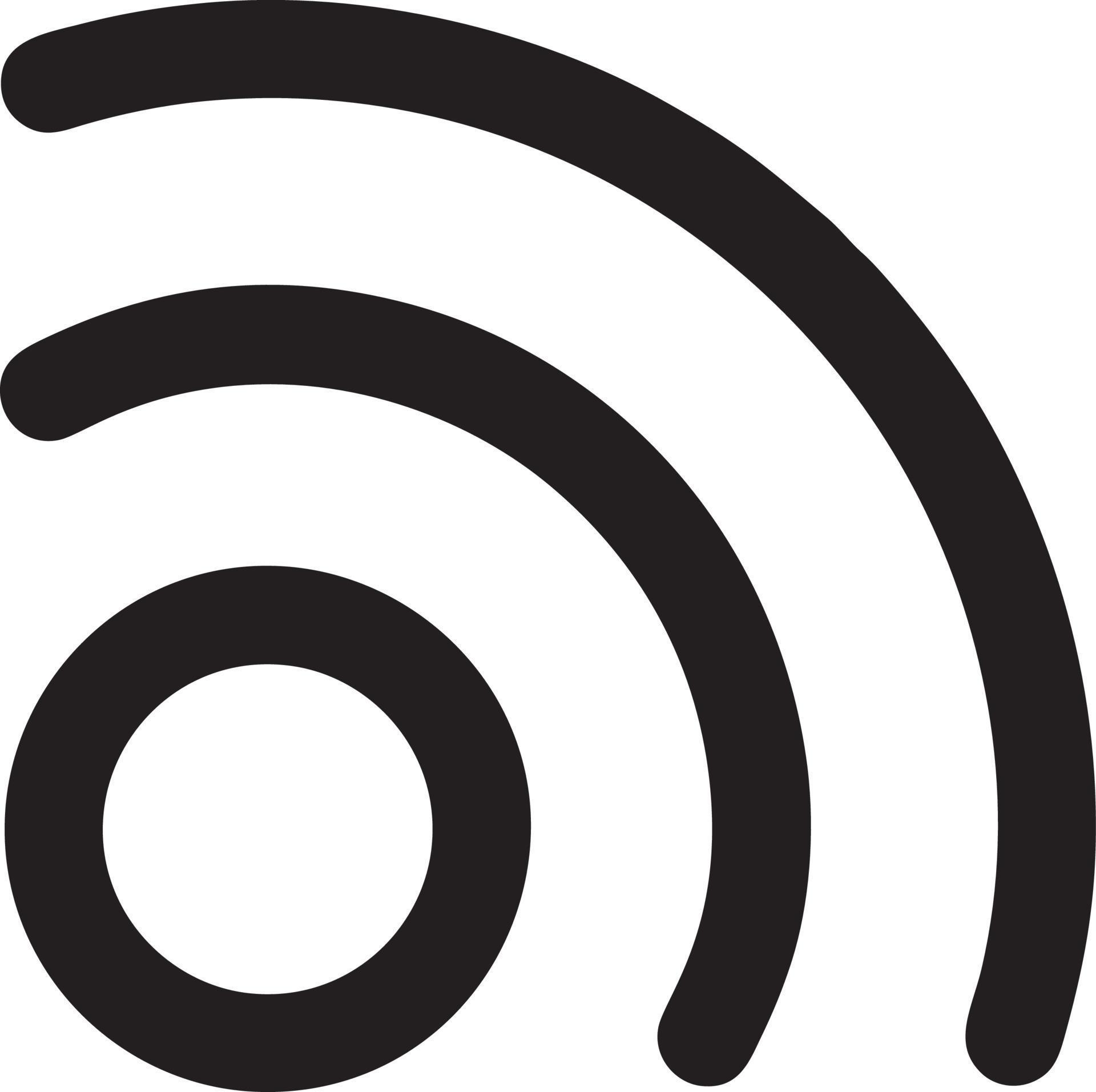 Signal Communication Information Connection Wireless Icon Symbol Vector Image Illustration Of