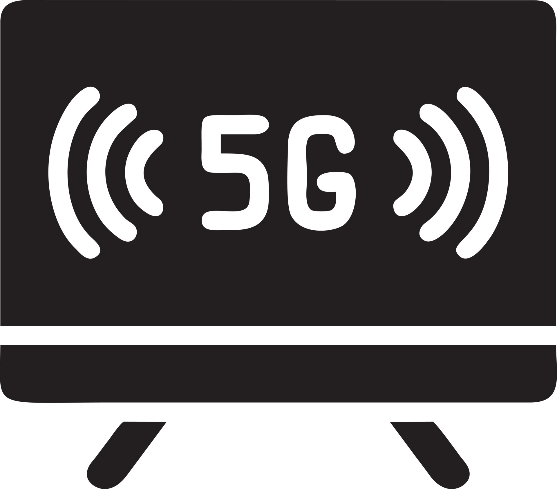 Signal Communication Information Connection Wireless Icon Symbol Vector Image Illustration Of