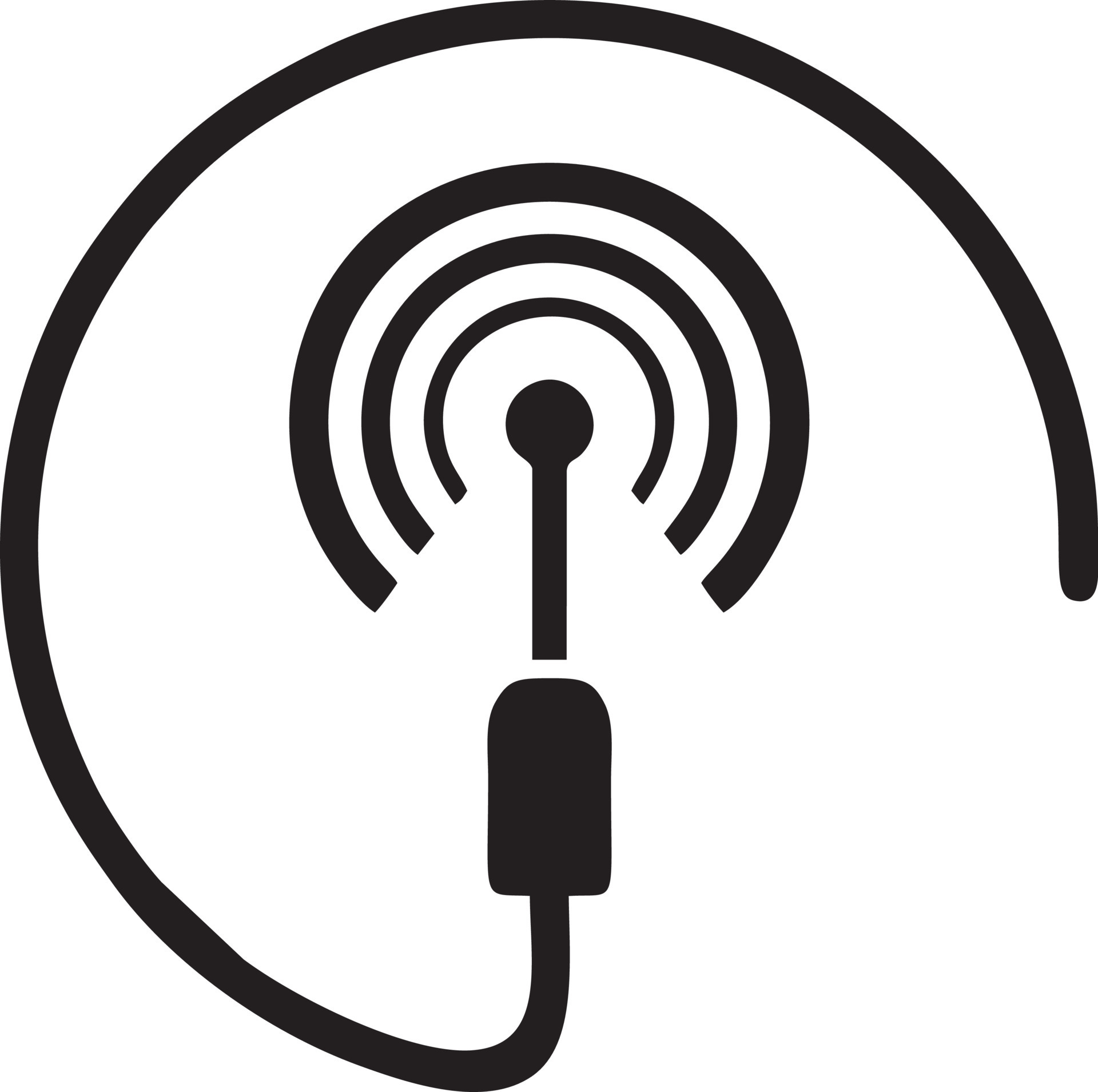 Signal Communication Information Connection Wireless Icon Symbol Vector Image Illustration Of