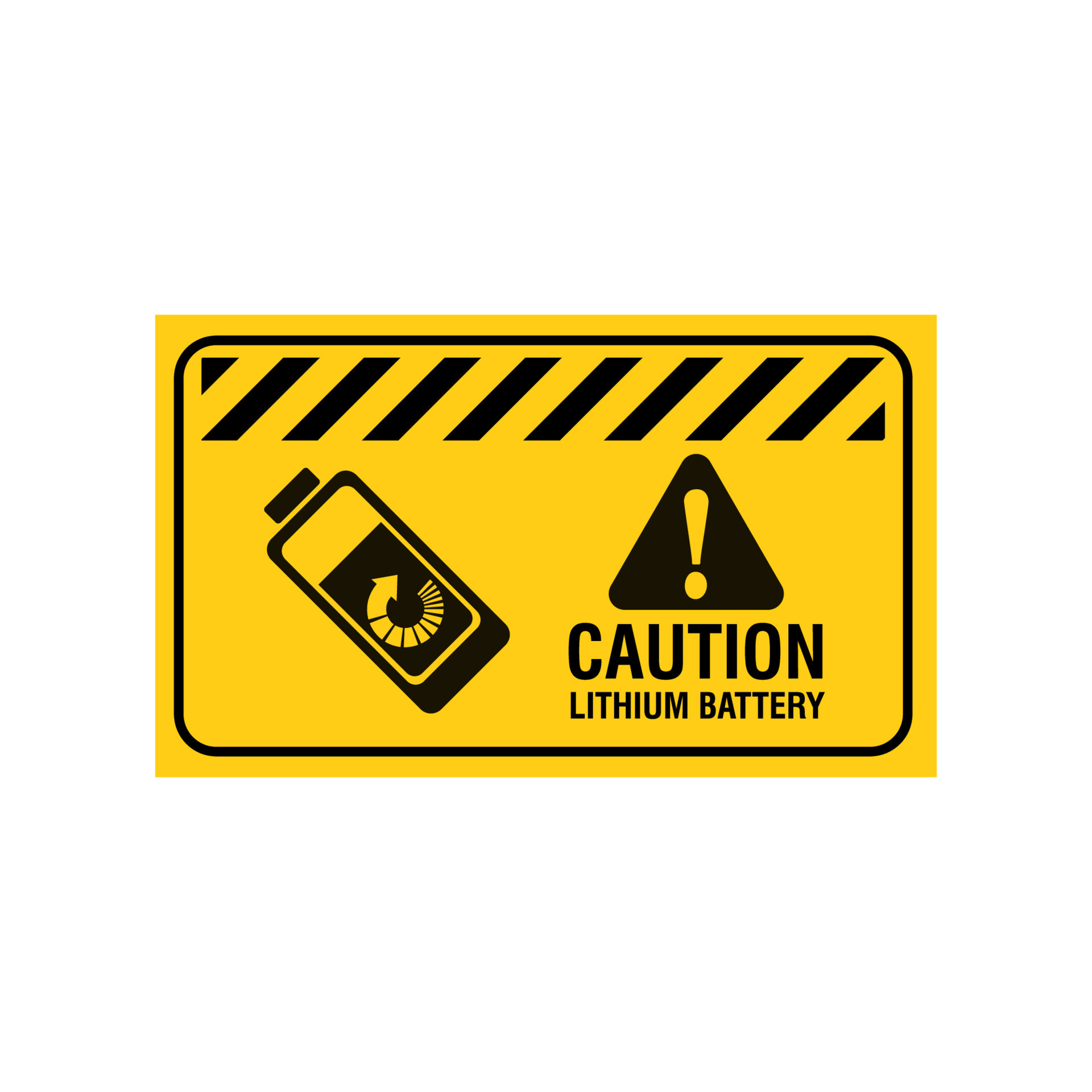 A lithium ion or lithium metal hydride battery shipment caution label ... A lithium ion or lithium metal hydride battery shipment caution label ...