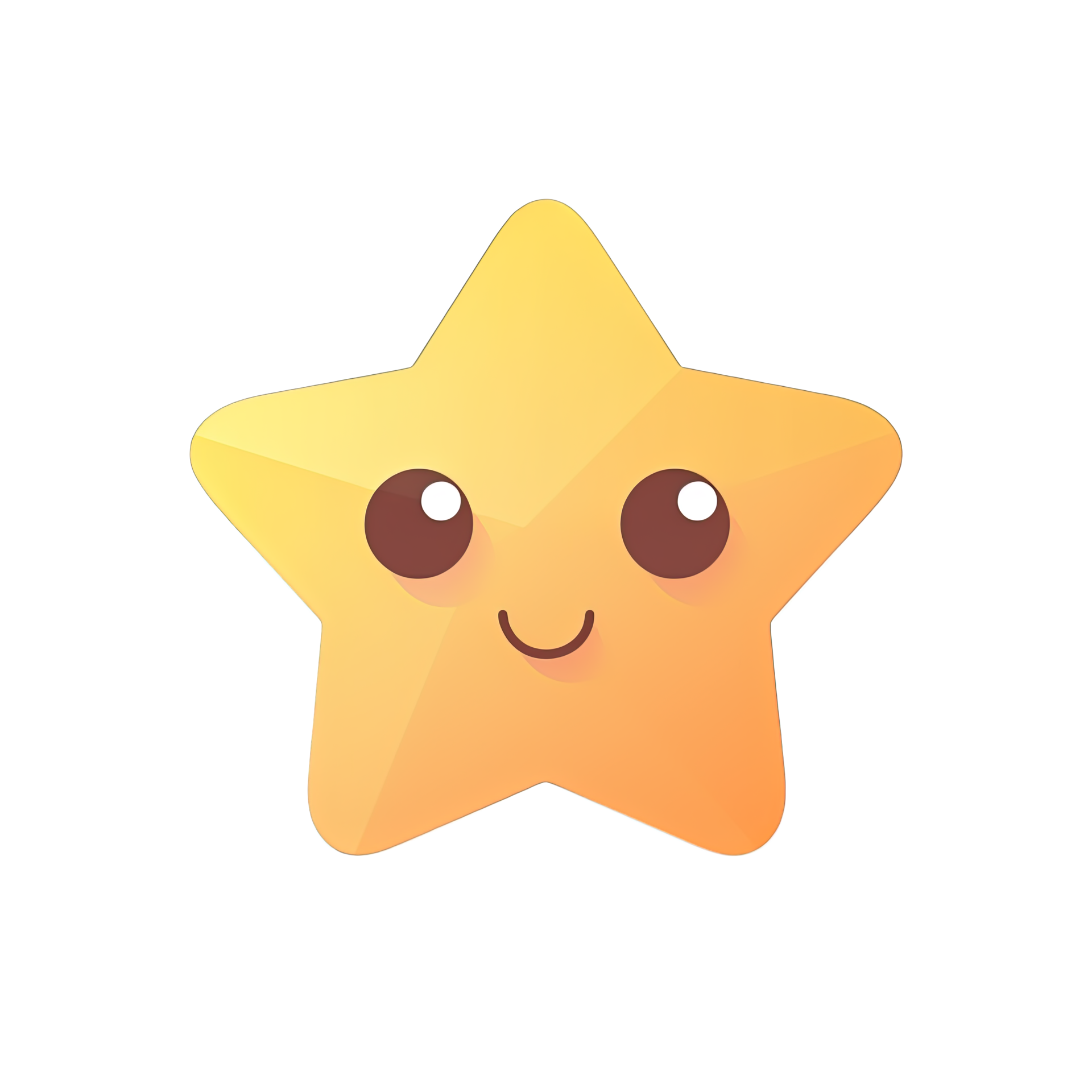 Cute Star Emoticon Vector Illustration On A White Background 22348526 Png