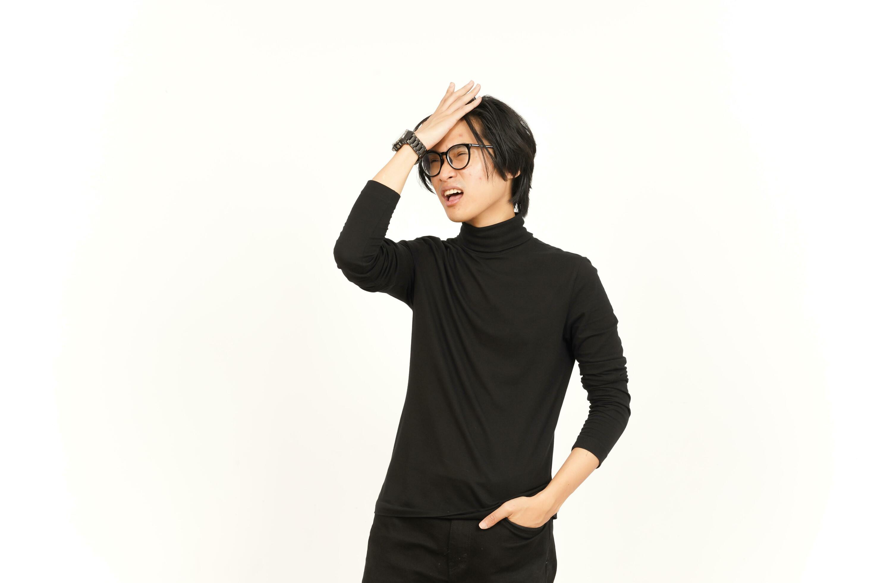 Forget something gesture Of Handsome Asian Man Isolated On White ...