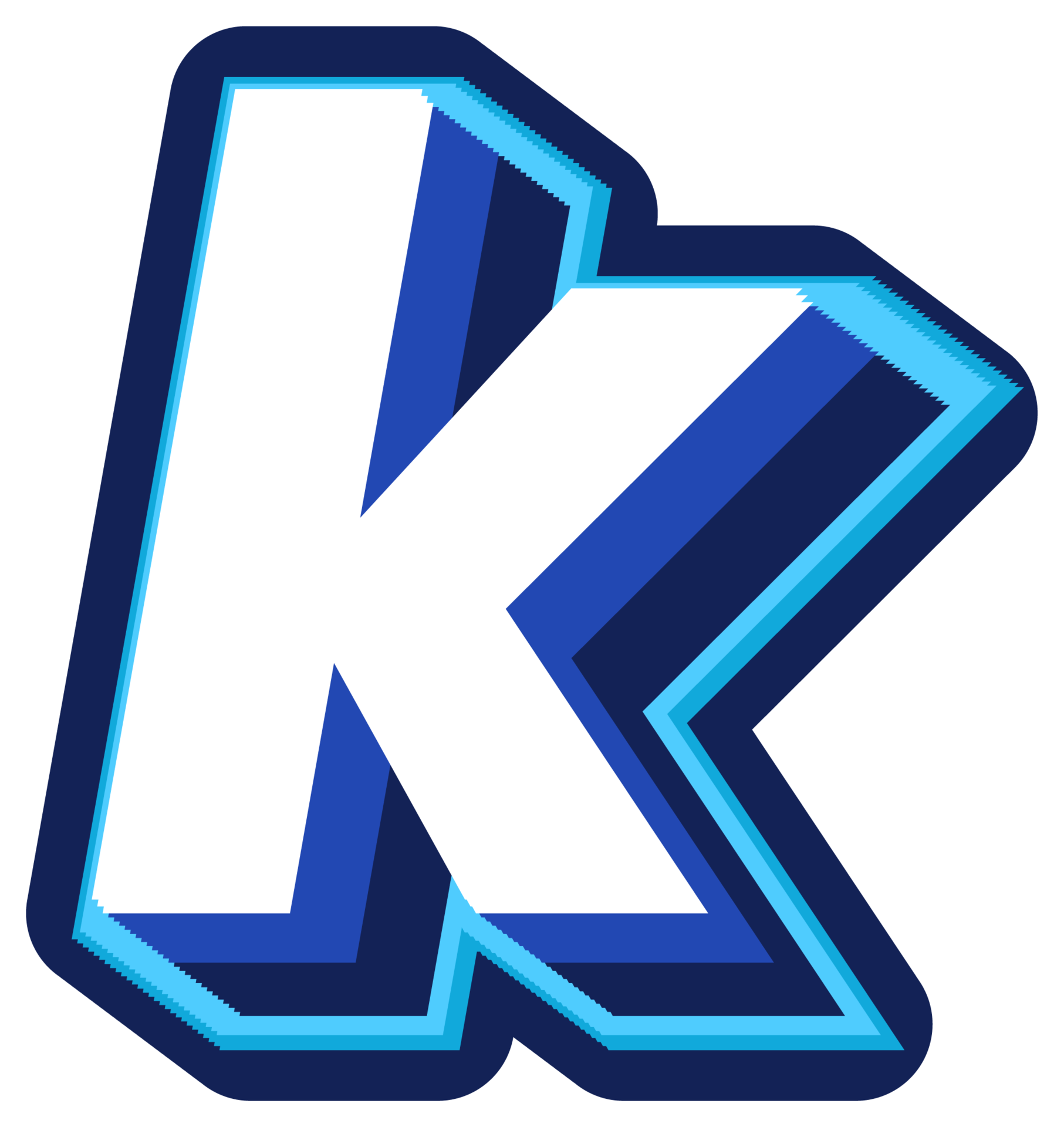 Bold 3d Blue Lowercase Letter K 22351621 PNG bold-3d-blue-lowercase-letter-k-22351621-png
