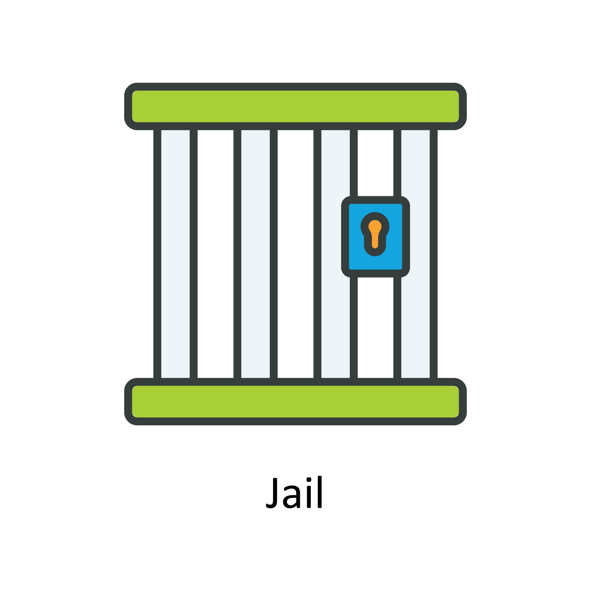 Jail Vector Fill outline Icons. Simple stock illustration stock ... Jail Vector Fill outline Icons. Simple stock illustration stock ...