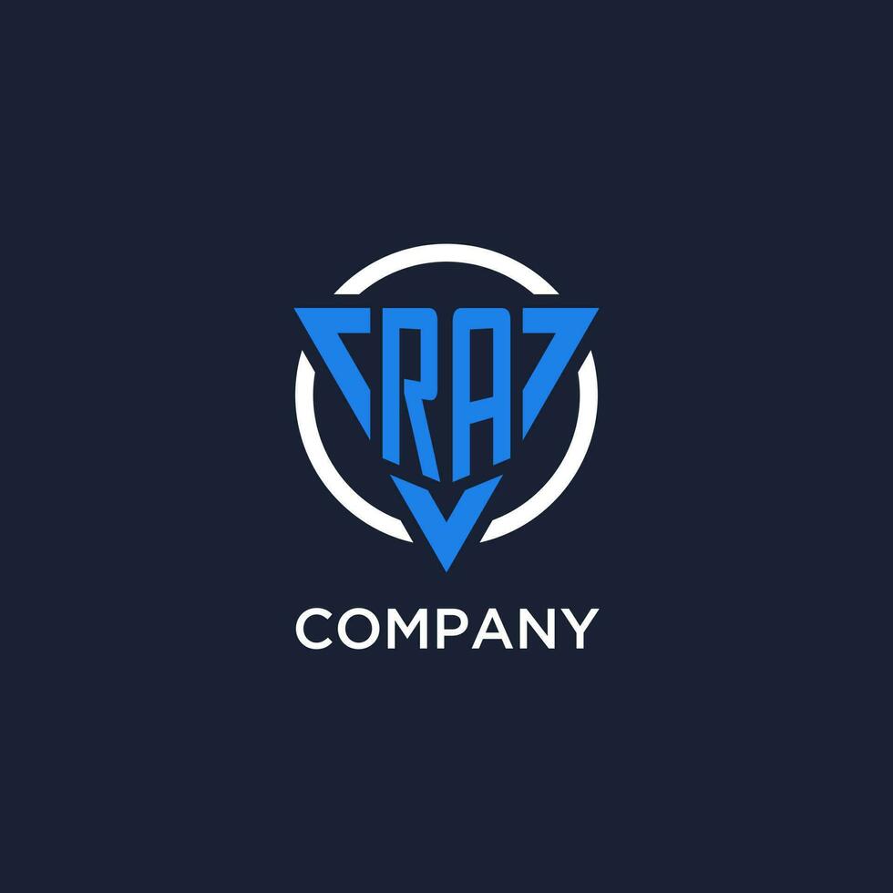 RA monogram logo with triangle shape and circle design elements ... RA monogram logo with triangle shape and circle design elements ...