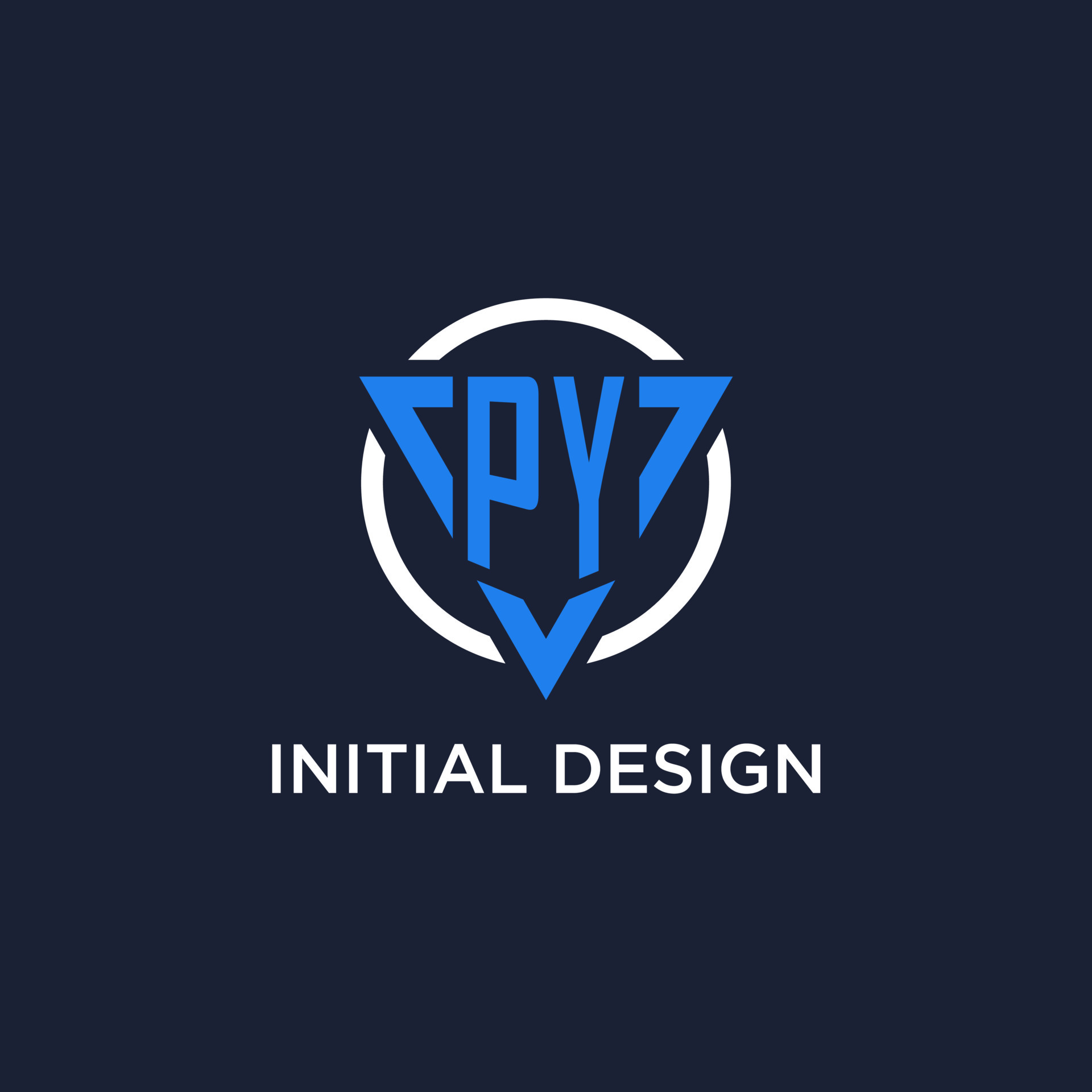 PY monogram logo with triangle shape and circle design elements ... PY monogram logo with triangle shape and circle design elements ...