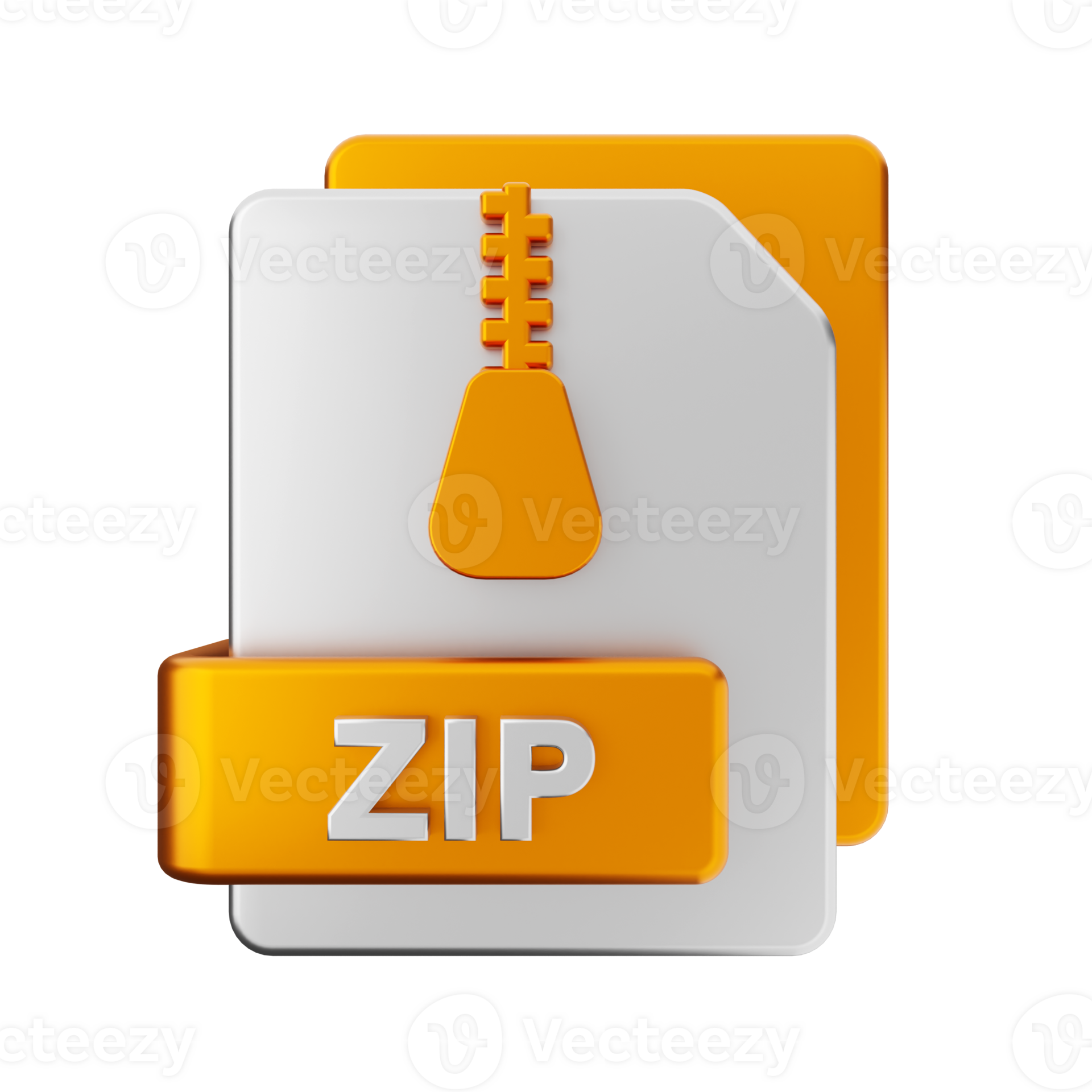 3d zip file icon illustration 22353236 PNG