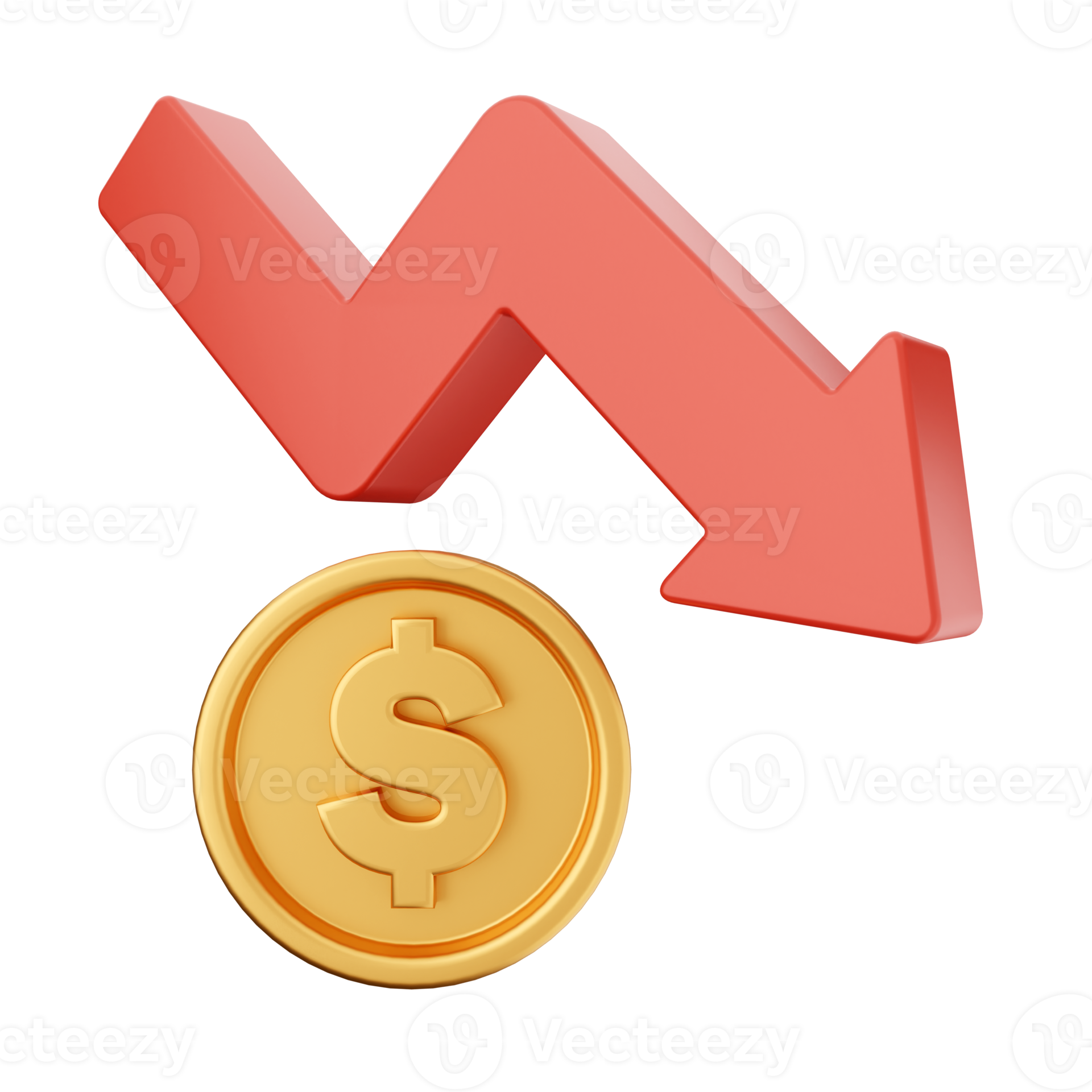 3d increase decrease money financial and business 22353460 PNG