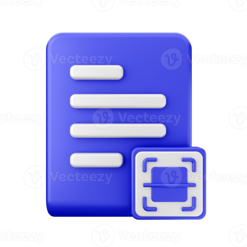 3d file icon illustration 22353660 PNG