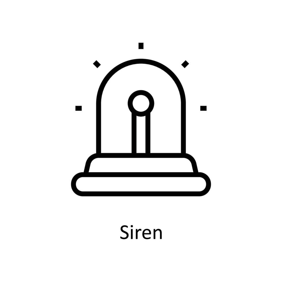 Siren Vector outline Icons. Simple stock illustration stock 22355531 ... Siren Vector outline Icons. Simple stock illustration stock 22355531 ...