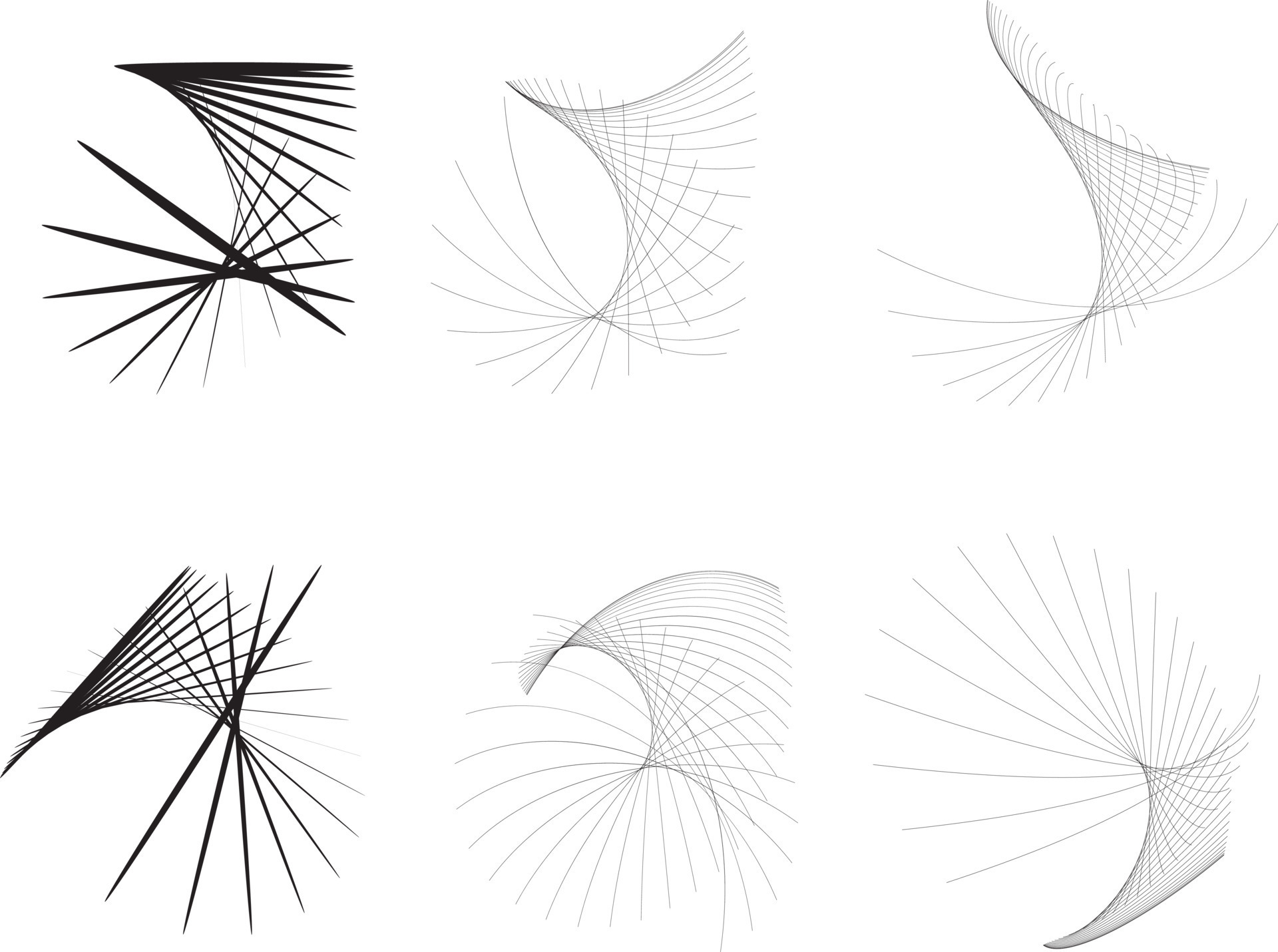 Vector Image Of Decorative Line Shapes 22356602 Vector Art at Vecteezy