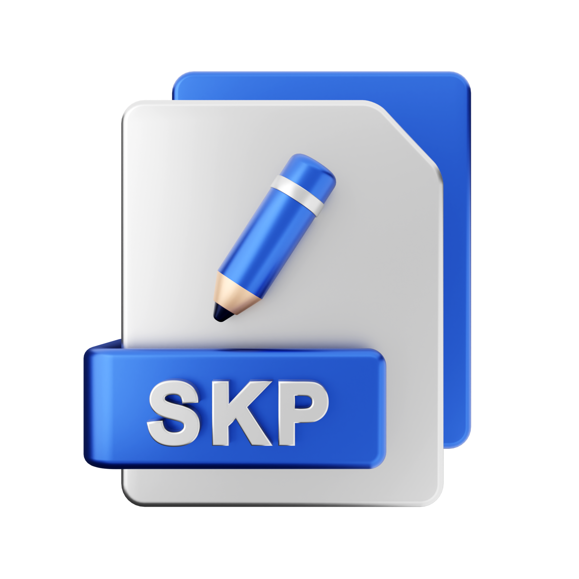 3d Skp File Icon Illustration 22359410 Png