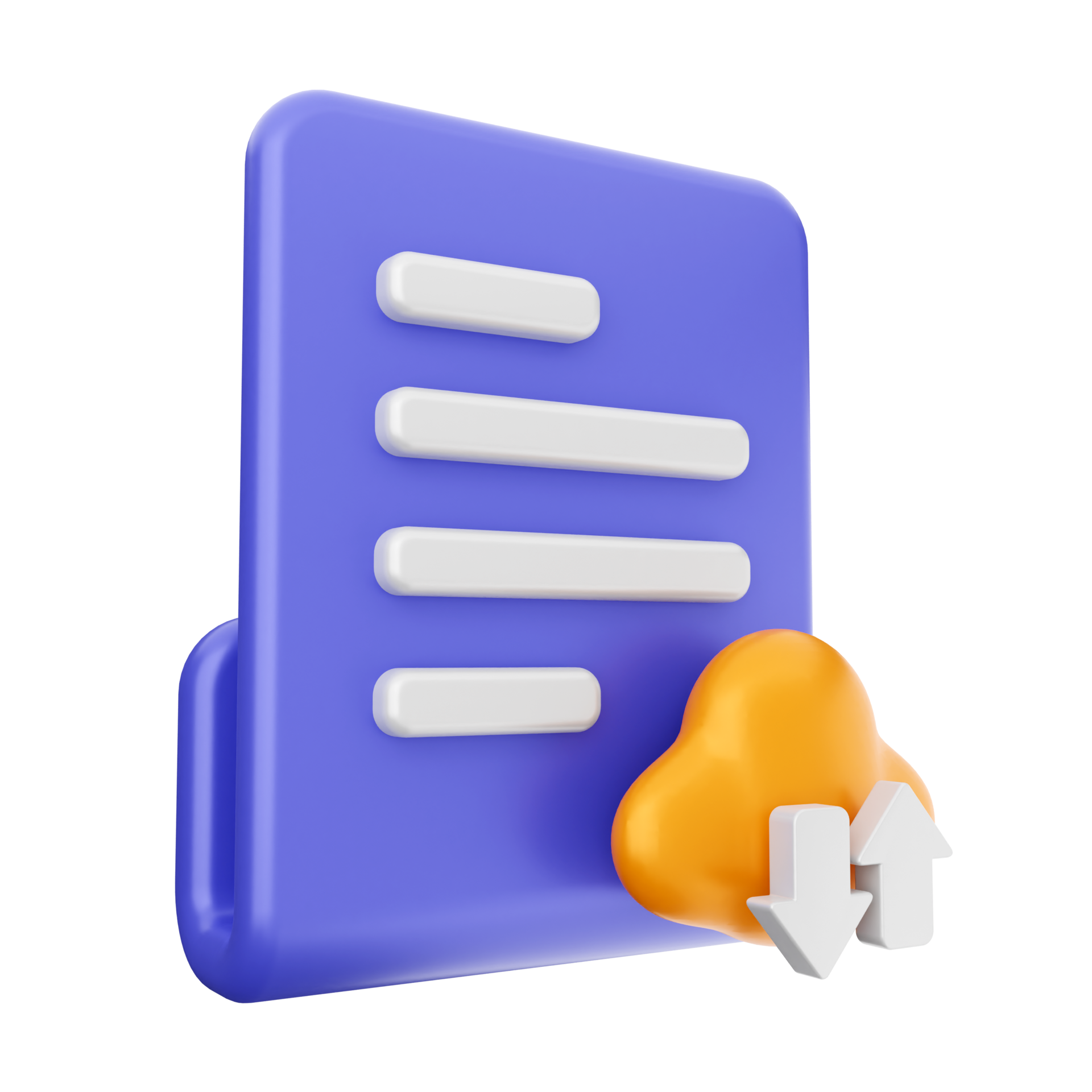 Free 3d archivo icono ilustración 22360369 PNG with Transparent Background