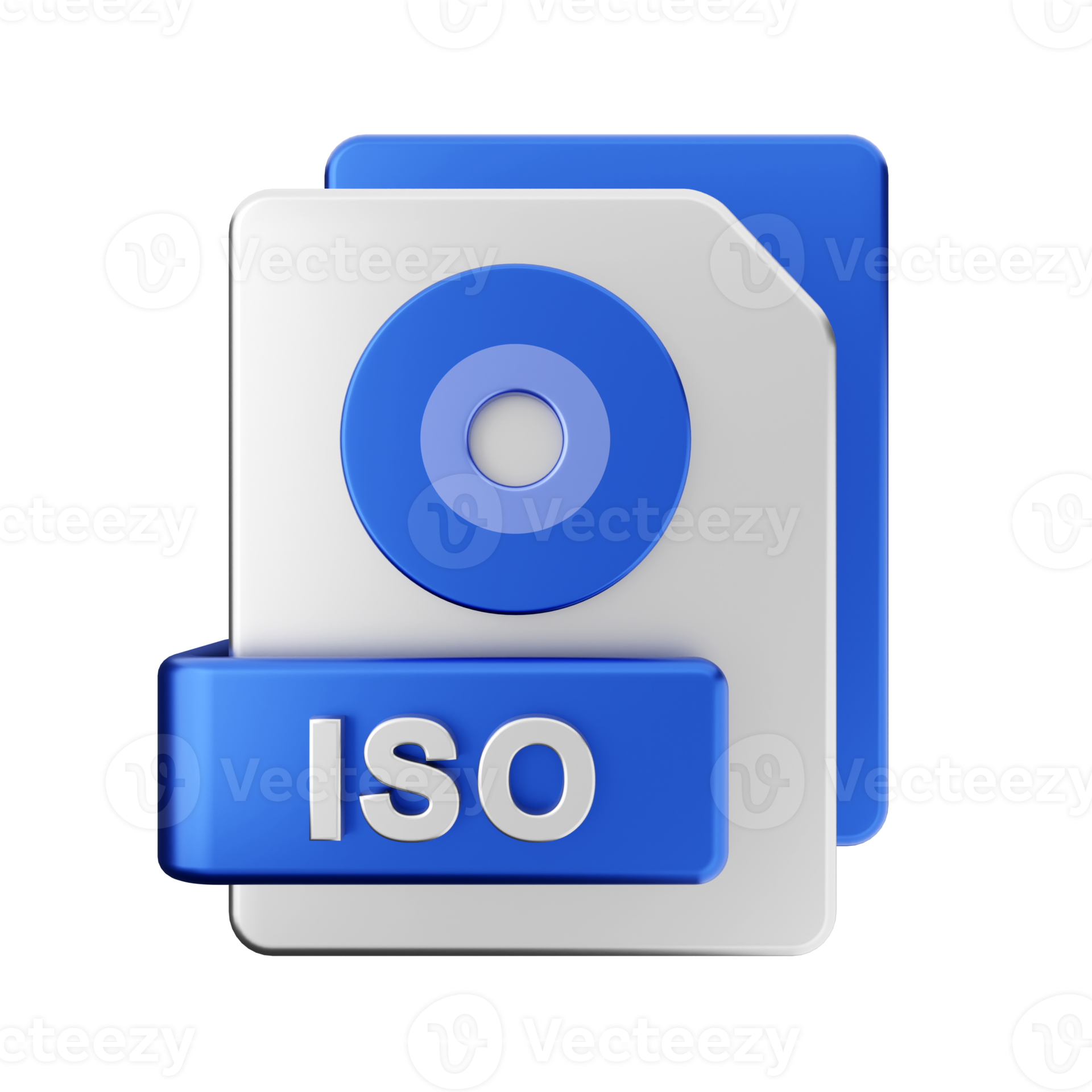 3d iso file icon illustration 22360452 PNG