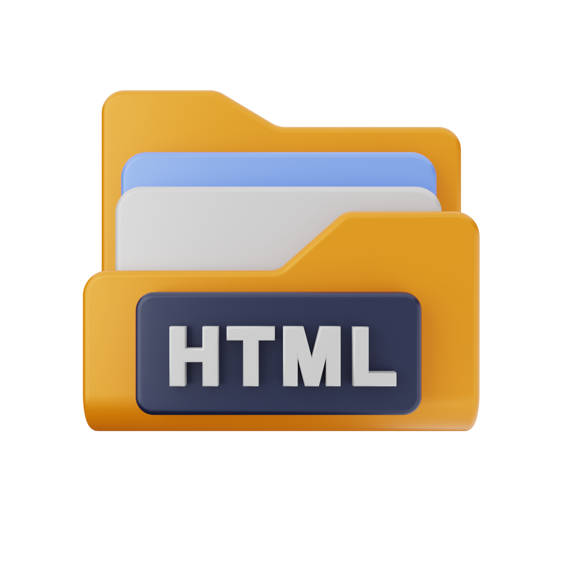 3d file folder icon illustration 22360902 PNG