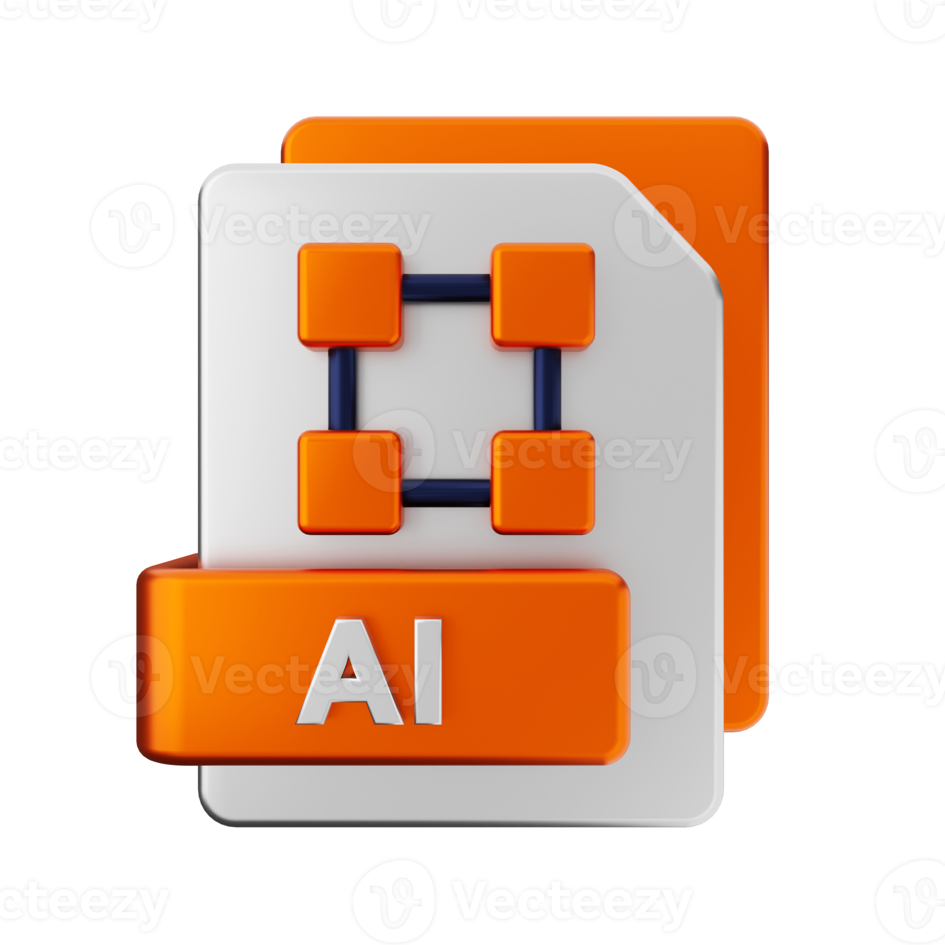 3d ai file icon illustration 22361828 PNG