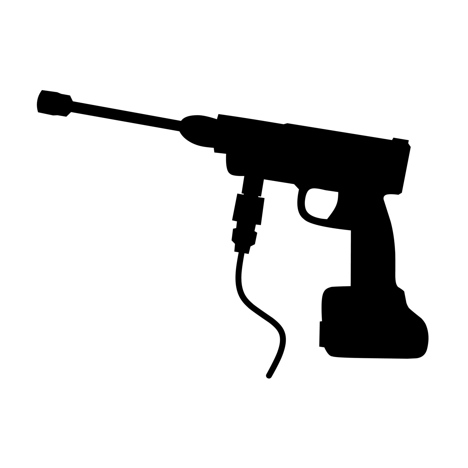 Pressure car wash vector illustration isolated on white background. A ... Pressure car wash vector illustration isolated on white background. A ...