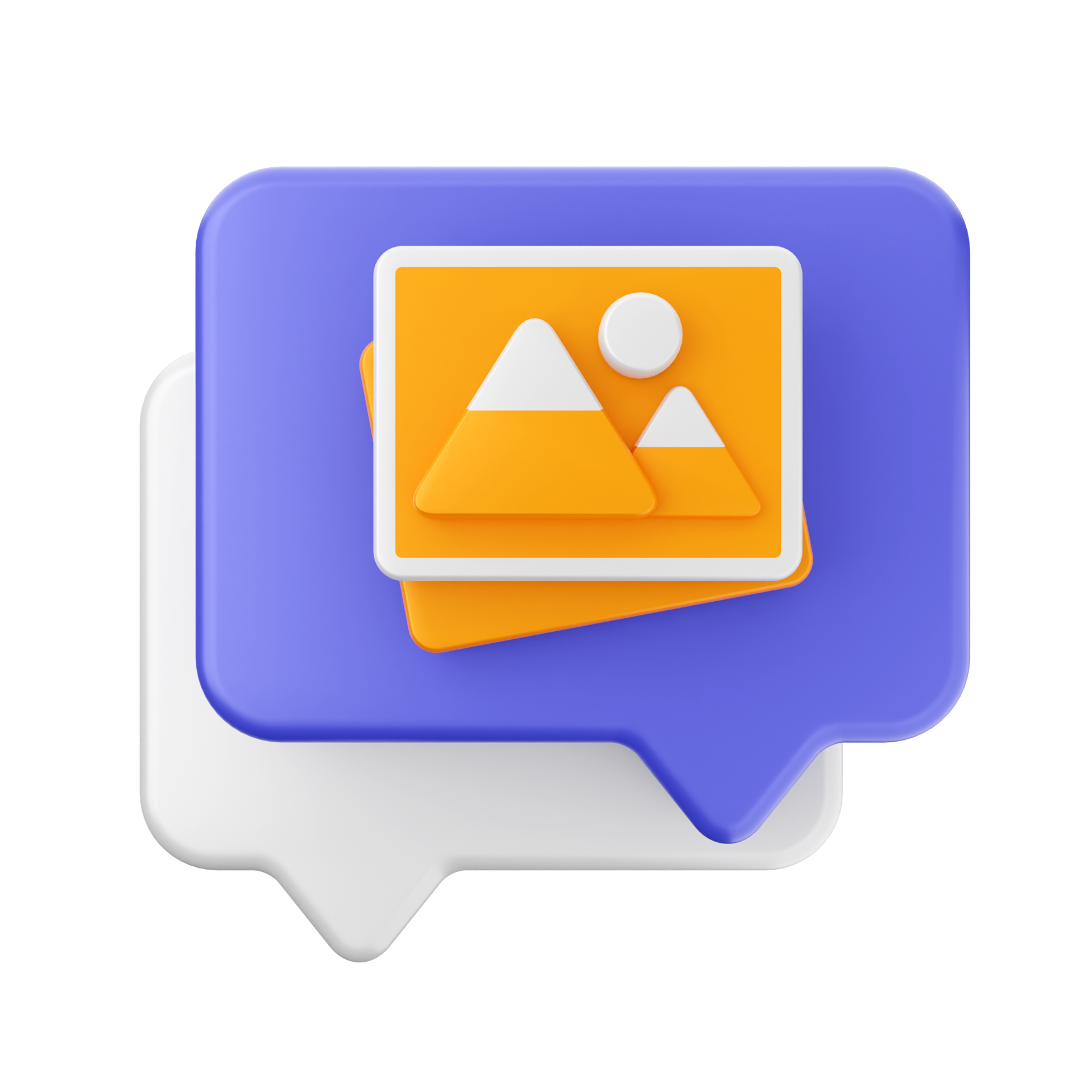 3d Chat Message Notification Icon 22362631 Png