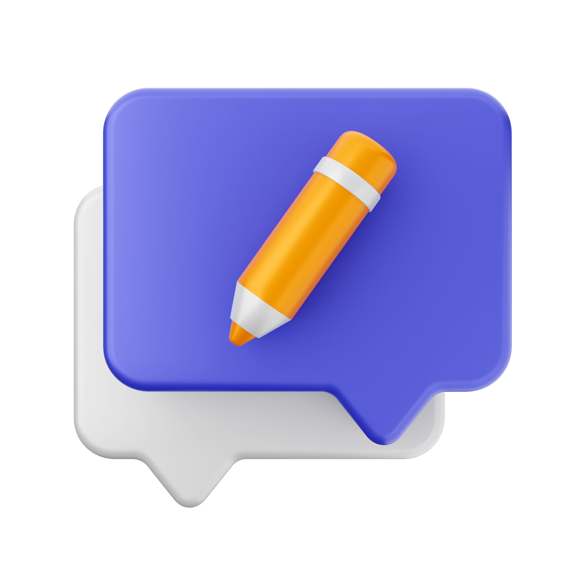 3d Chat Message Notification Icon 22362678 Png