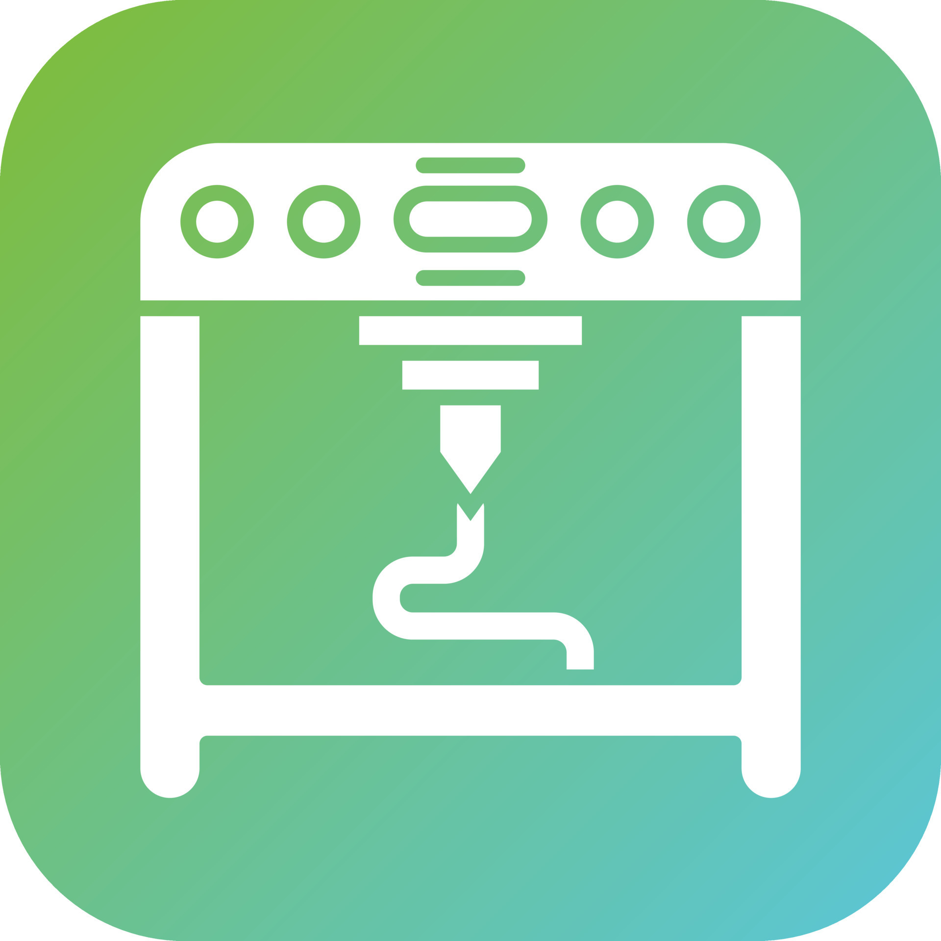 3d Printing Vector Icon Style 22363835 Vector Art At Vecteezy