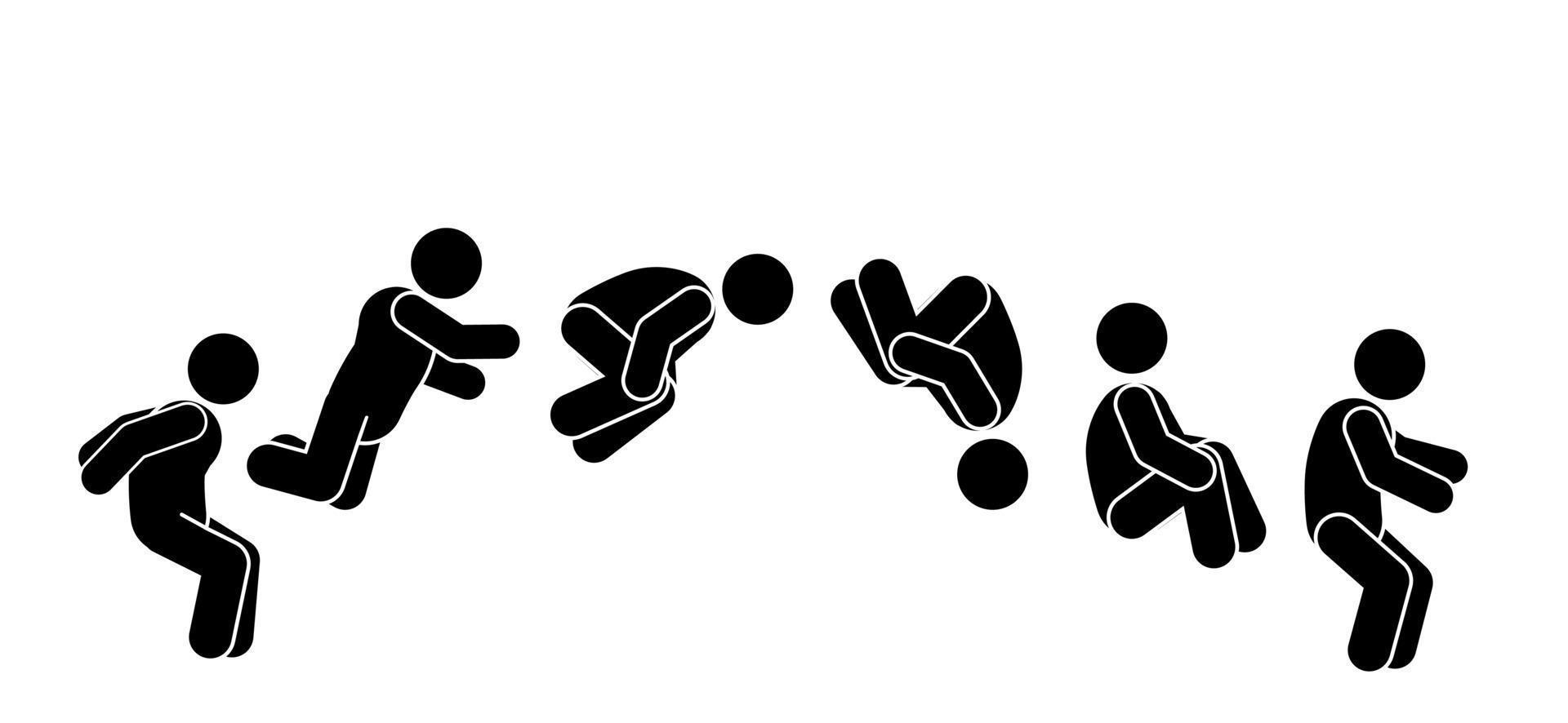 step by step frontflip clipart. stick figure backflip. silhouette ... step by step frontflip clipart. stick figure backflip. silhouette ...