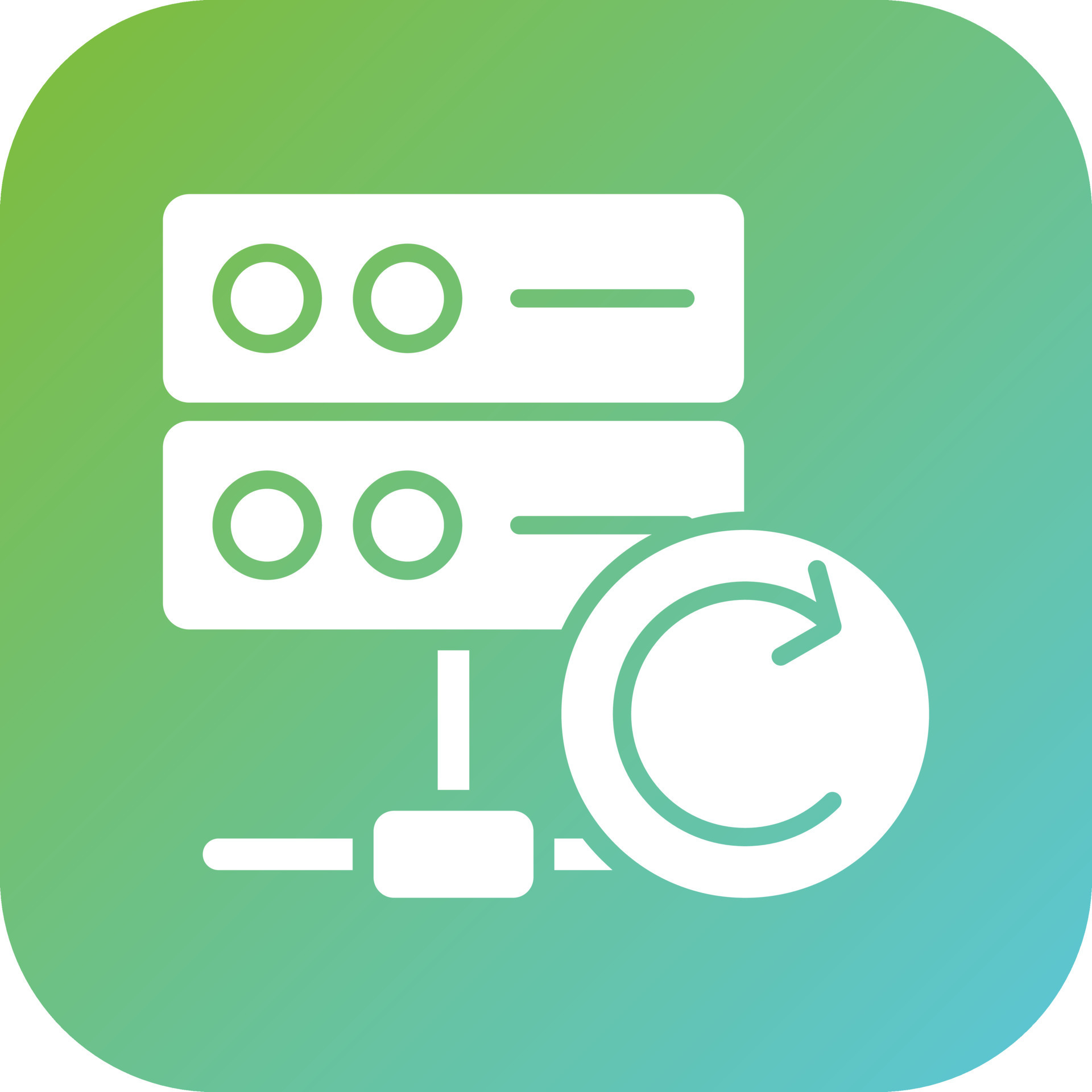 Database Backup Vector Icon Style 22370502 Vector Art At Vecteezy