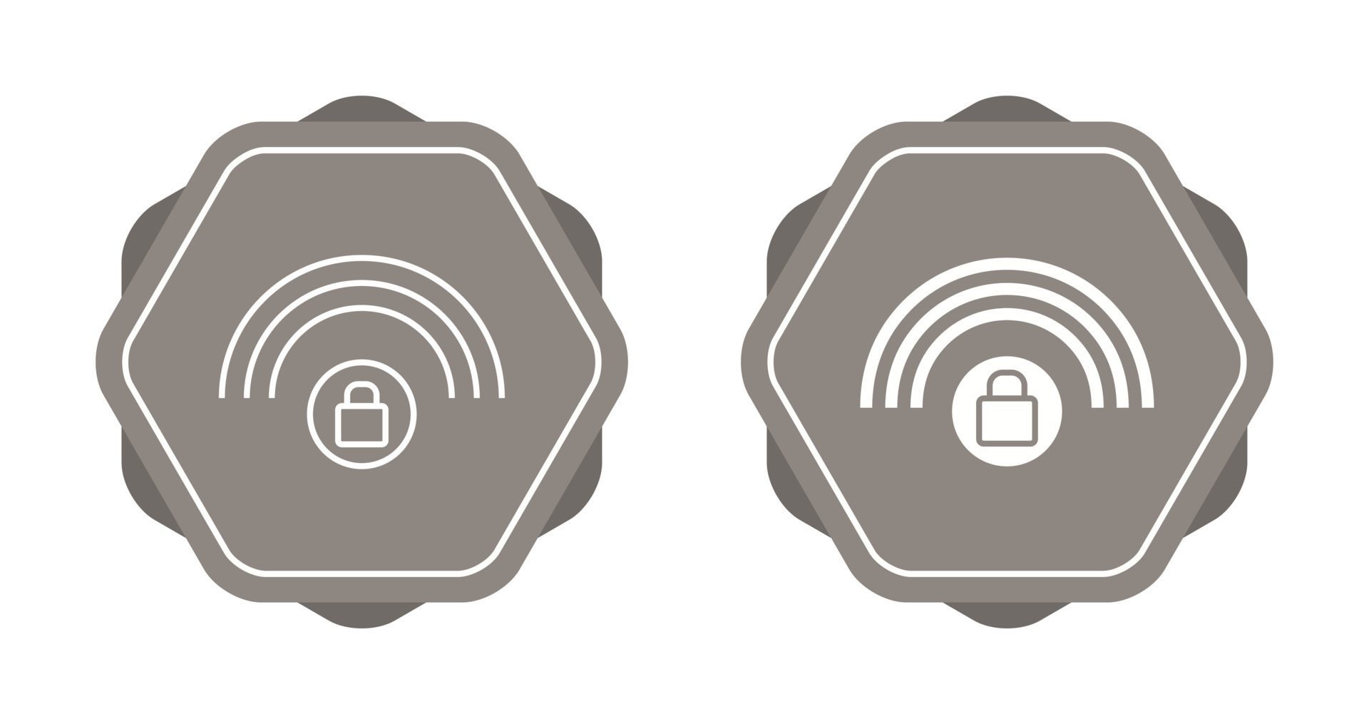 Protected Wifi Vector Icon 22371655 Vector Art At Vecteezy