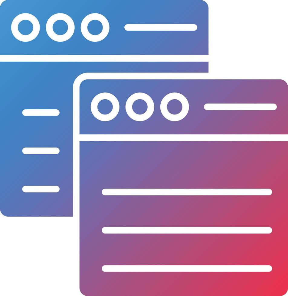 Vector Design Duplicate Browser Icon Style 22374539 Vector Art At Vecteezy