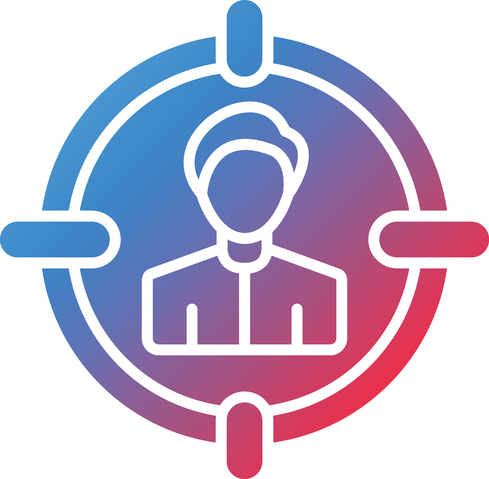 Vector Design Target Audience Icon Style 22375156 Vector Art At Vecteezy