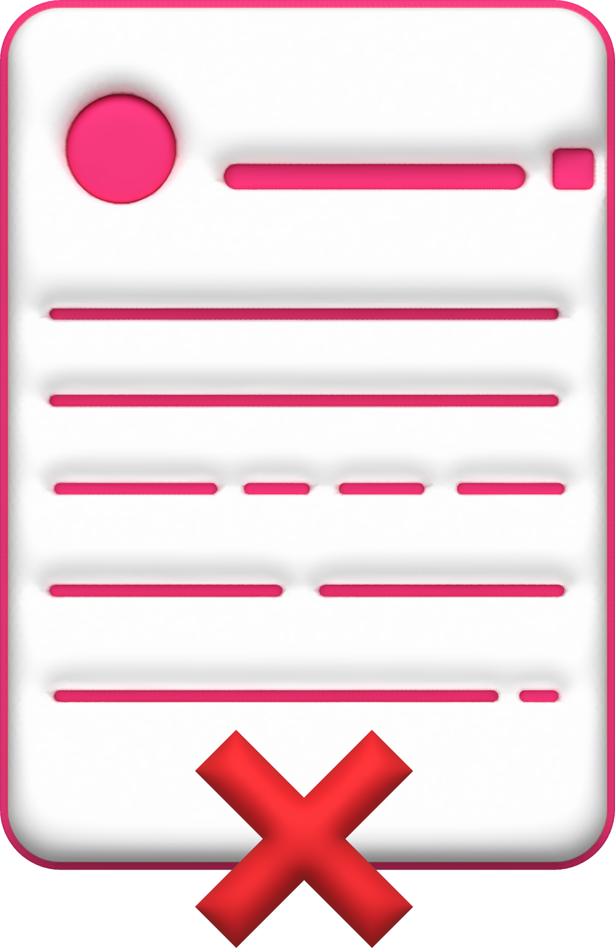 Cross Check Mark Icon Button And No Or Wrong Symbol On Reject Cancel Sign Button Rendering 3d