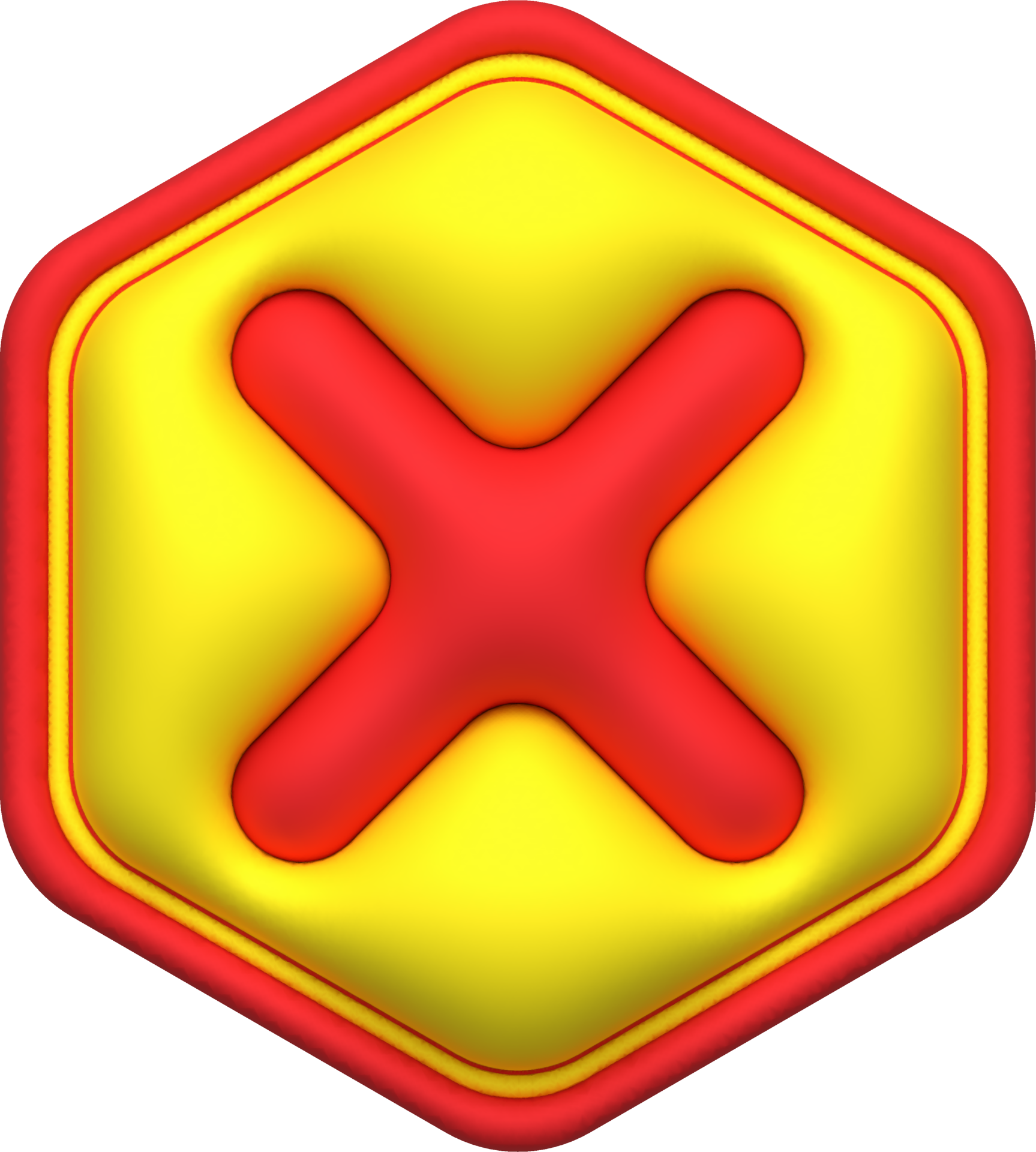Cross Check Mark Icon Button And No Or Wrong Symbol On Reject Cancel Sign Button Rendering 3d
