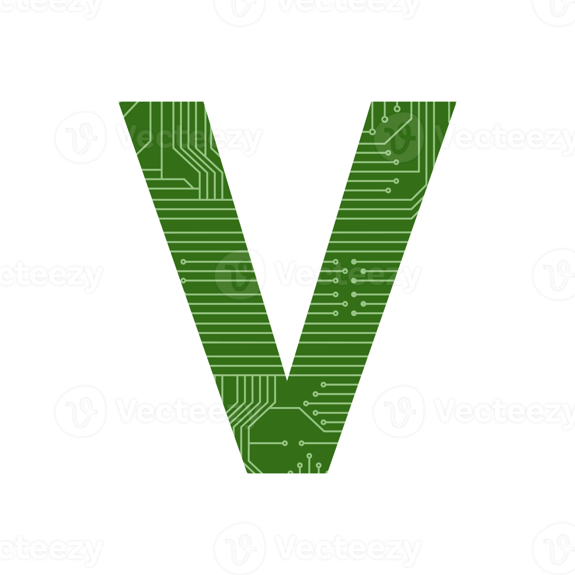Modern Letter Alphabet Processor Printed Circuit Board Chip 22380729 Png