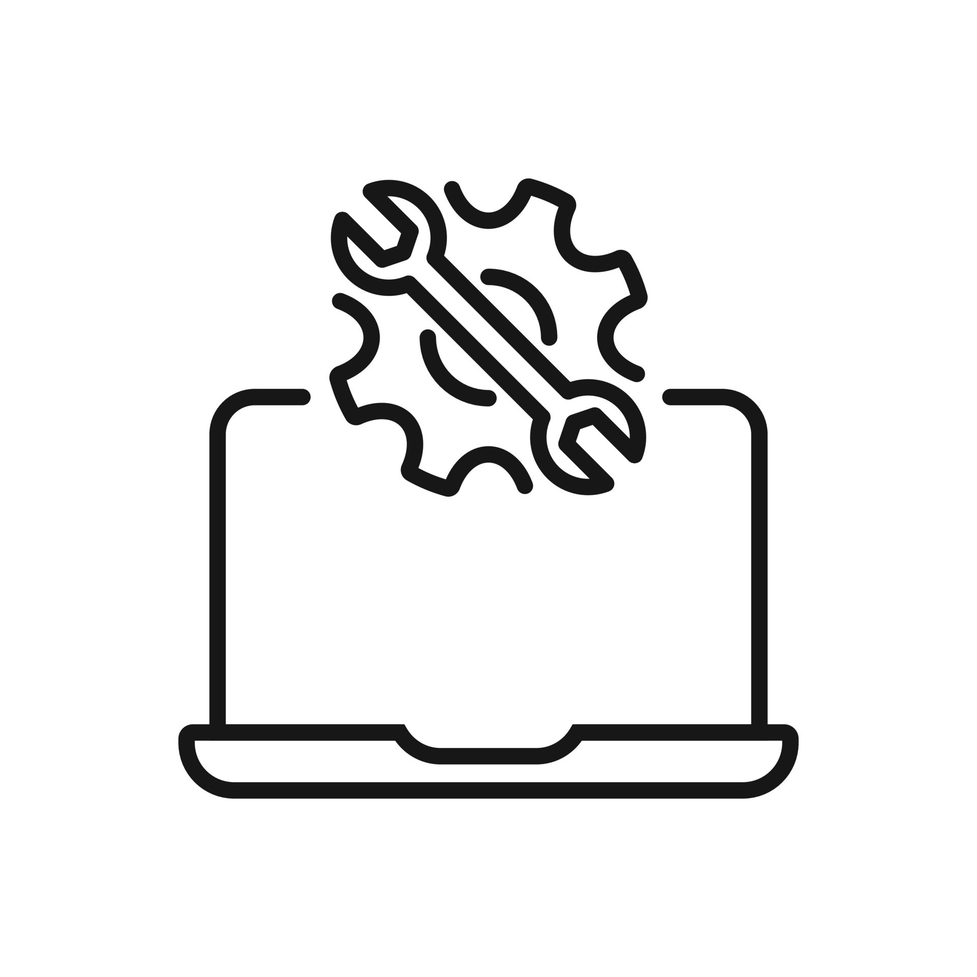 Editable Icon of Laptop Setup, Vector illustration isolated on white ... Editable Icon of Laptop Setup, Vector illustration isolated on white ...