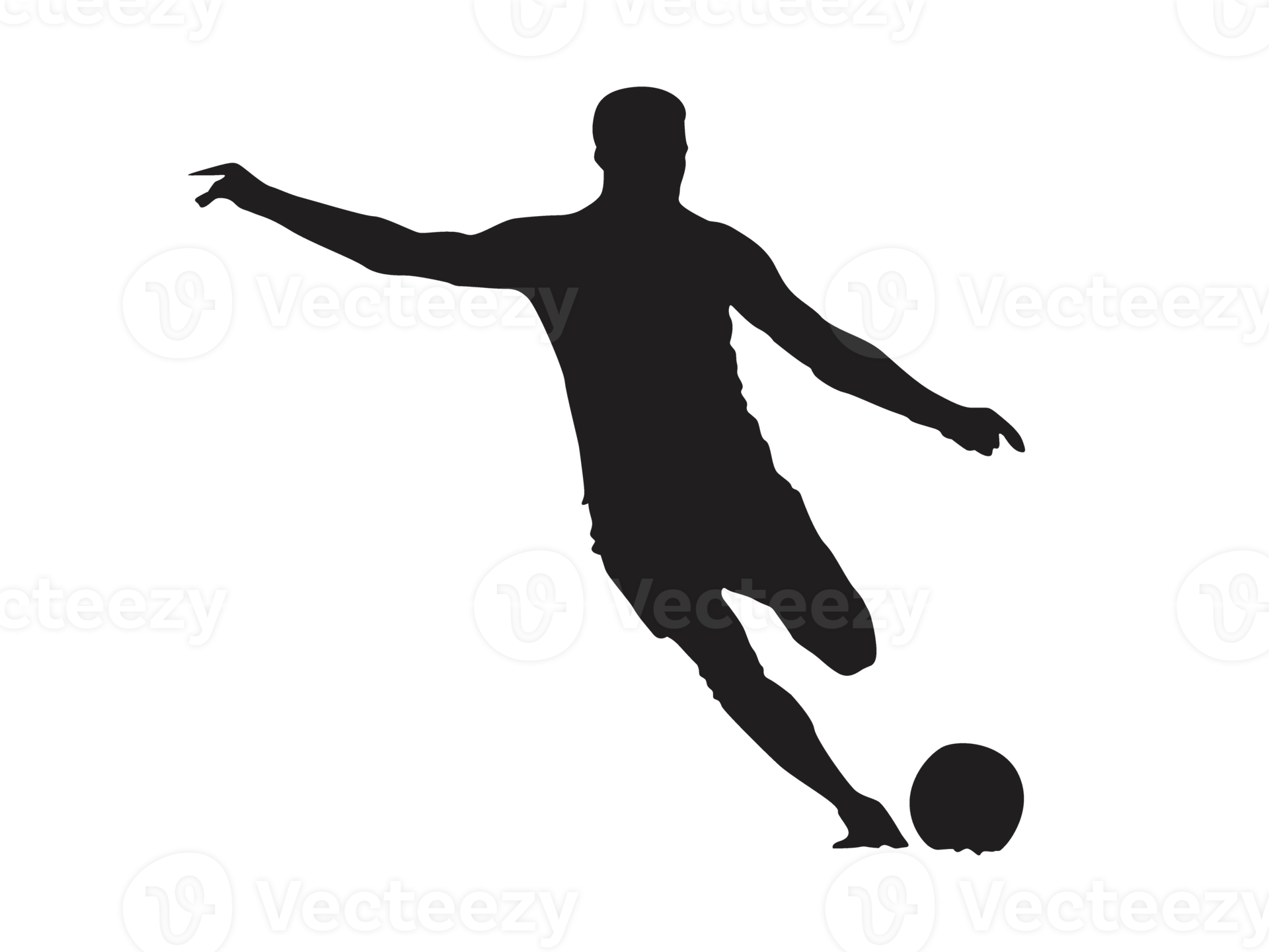 Silhouette Of A Soccer Player 22385649 PNG Silhouette Of A Soccer Player 22385649 PNG